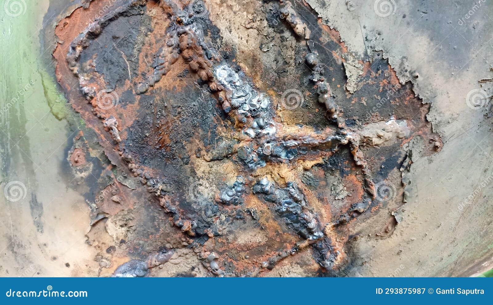 Rusty Old Iron and Iron Welding Marks Stock Image - Image of nature ...