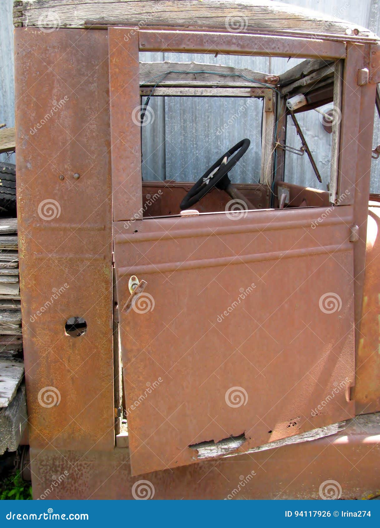 Rusty Old Junked Pick-up Truck Stock Photo - Image of rotten, neglected ...
