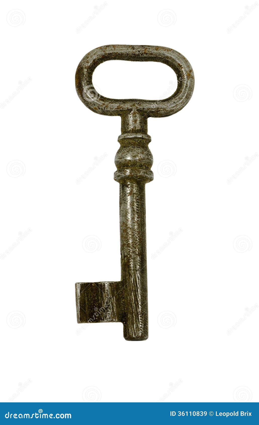 Rusty old key with bit #2 stock image. Image of oxidised - 36110839