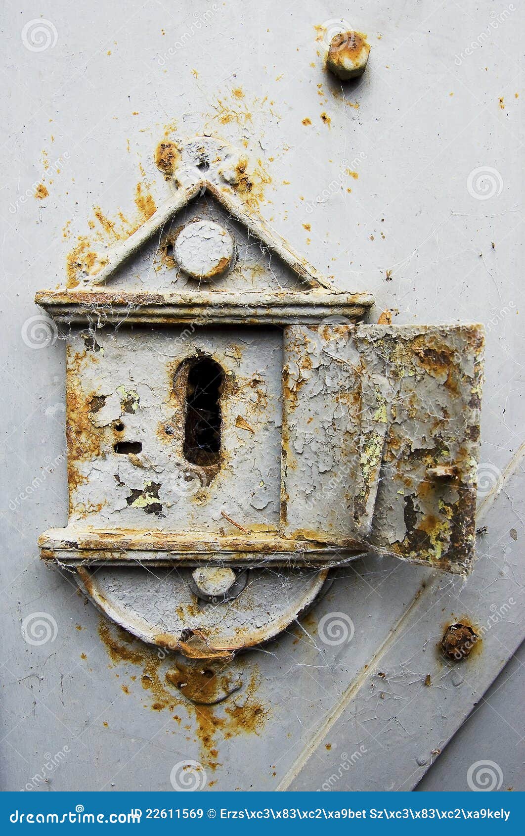 Rusty old keyhole stock image. Image of rusted, unique - 22611569