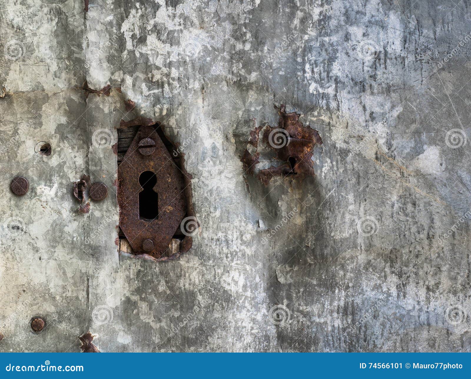 Rusty old keyhole stock image. Image of abandoned, stained - 74566101