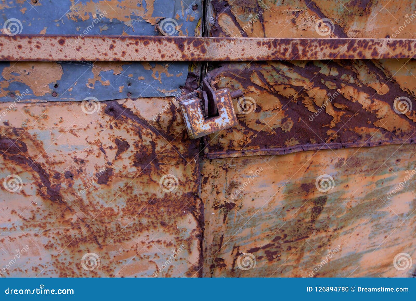 Rusty, Old Lock on the Gates Stock Photo - Image of doors, passkey ...