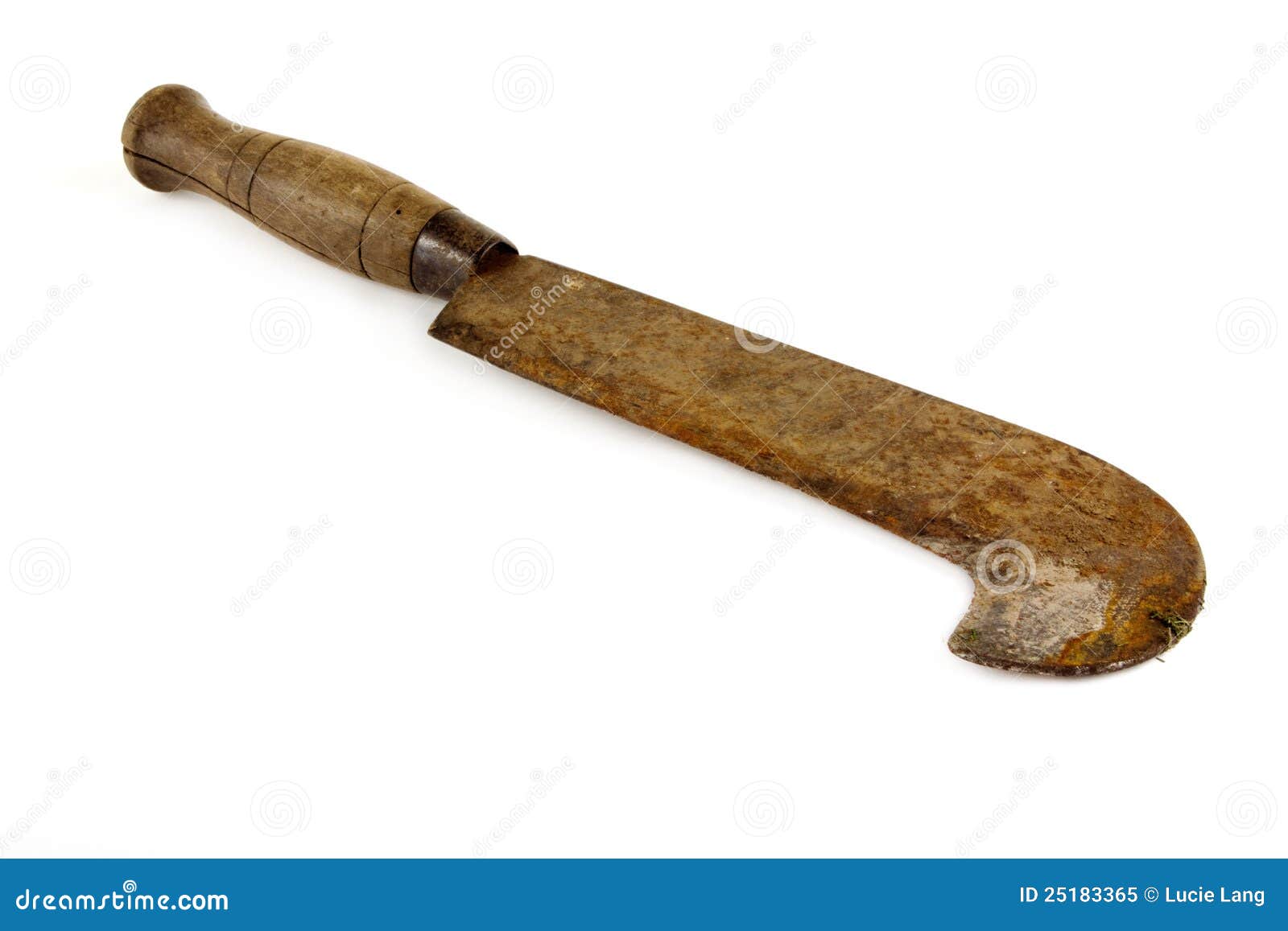 Rusty old machete on white stock image. Image of rusty - 25183365