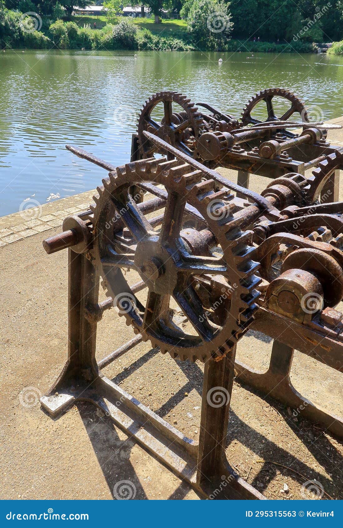 Rusty Old Machine with Cog Wheels and Levers Stock Image - Image of ...