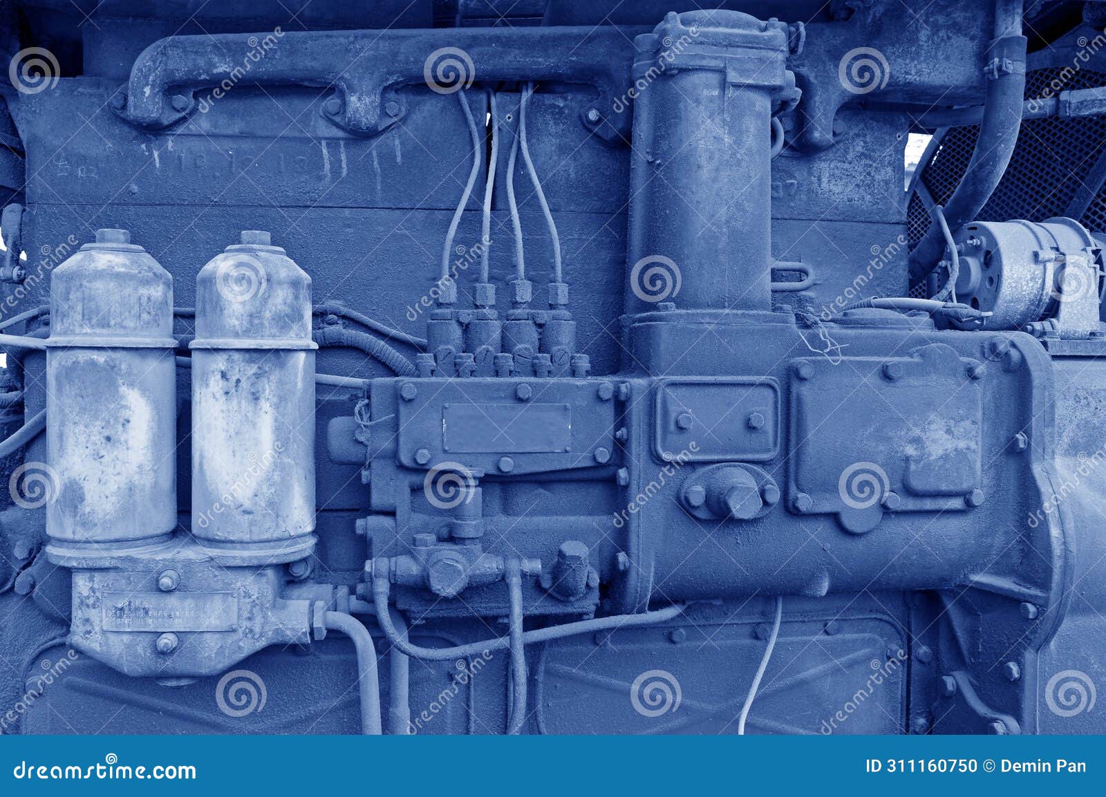 A Rusty Old Machine, Generators Stock Photo - Image of black, messy ...