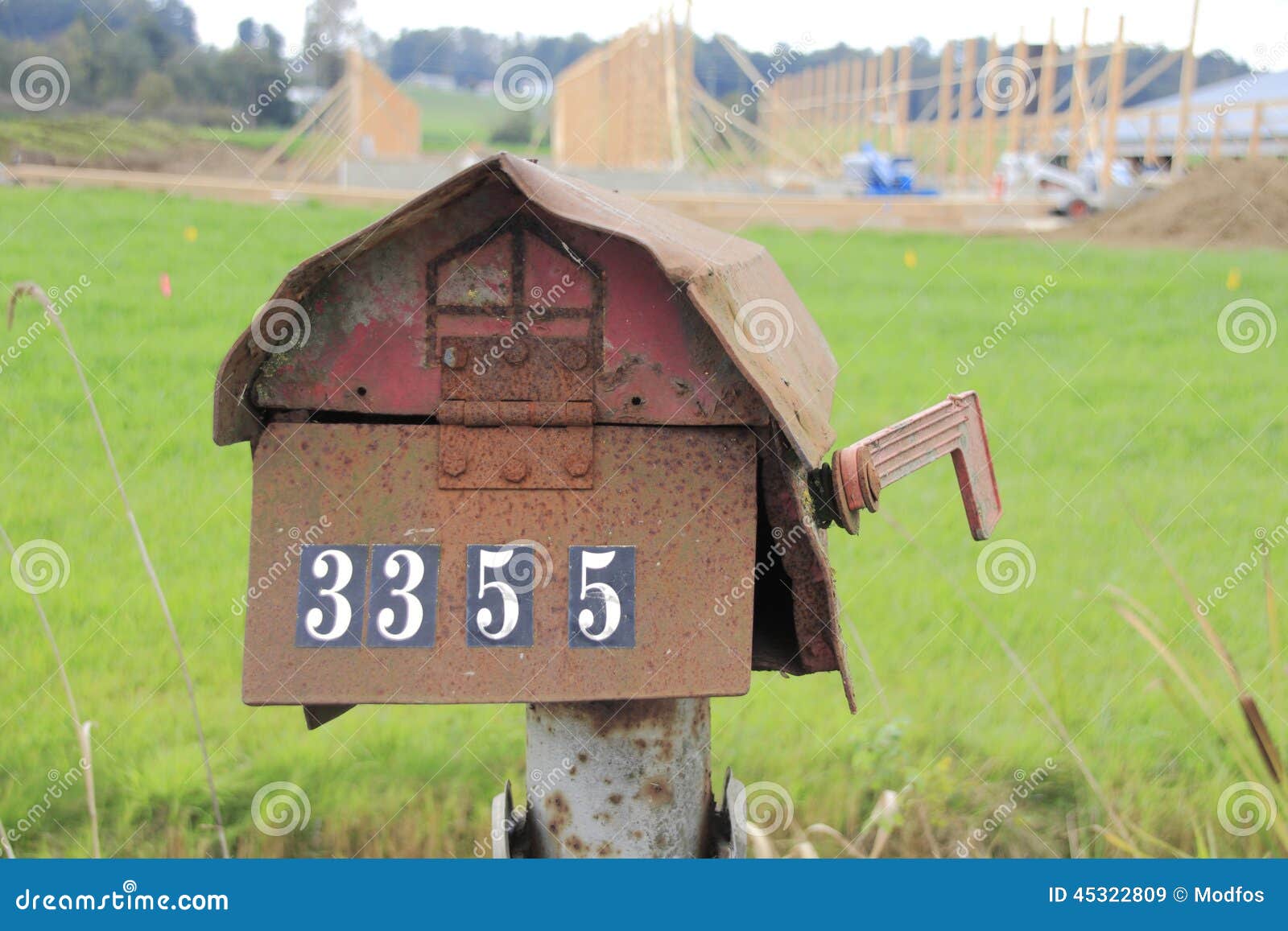 Rusty Old Mailbox stock image. Image of metal, mailbox - 45322809