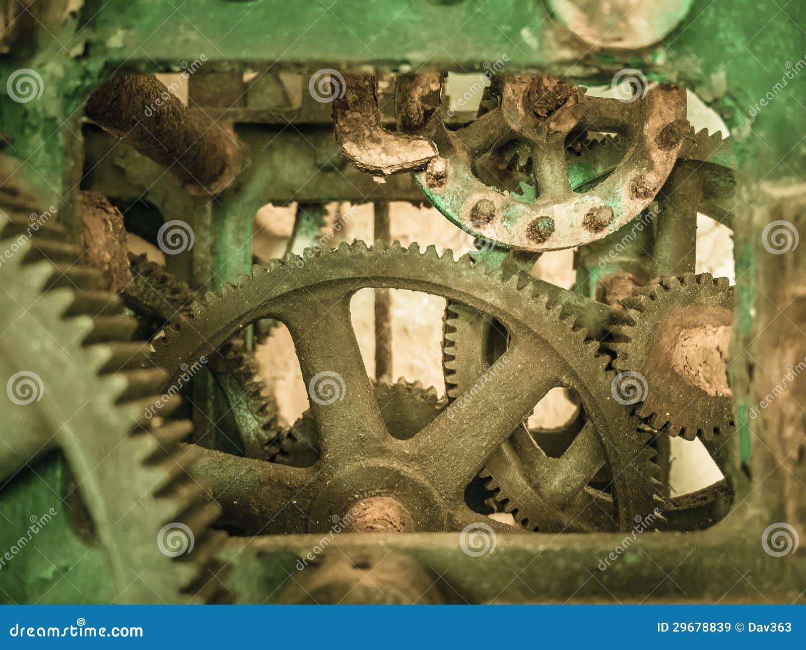 Rusty old Mechanism stock image. Image of cogs, clockwork - 29678839