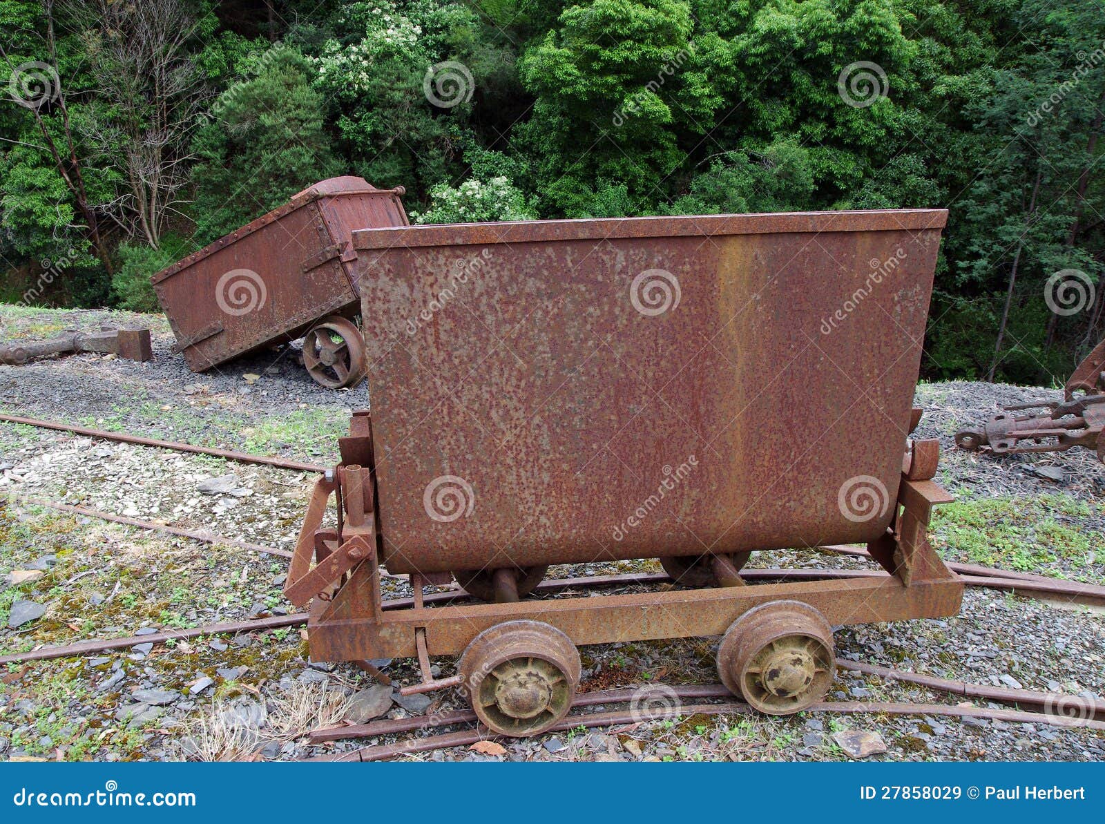 Rusty old mining wagon stock image. Image of geology - 27858029