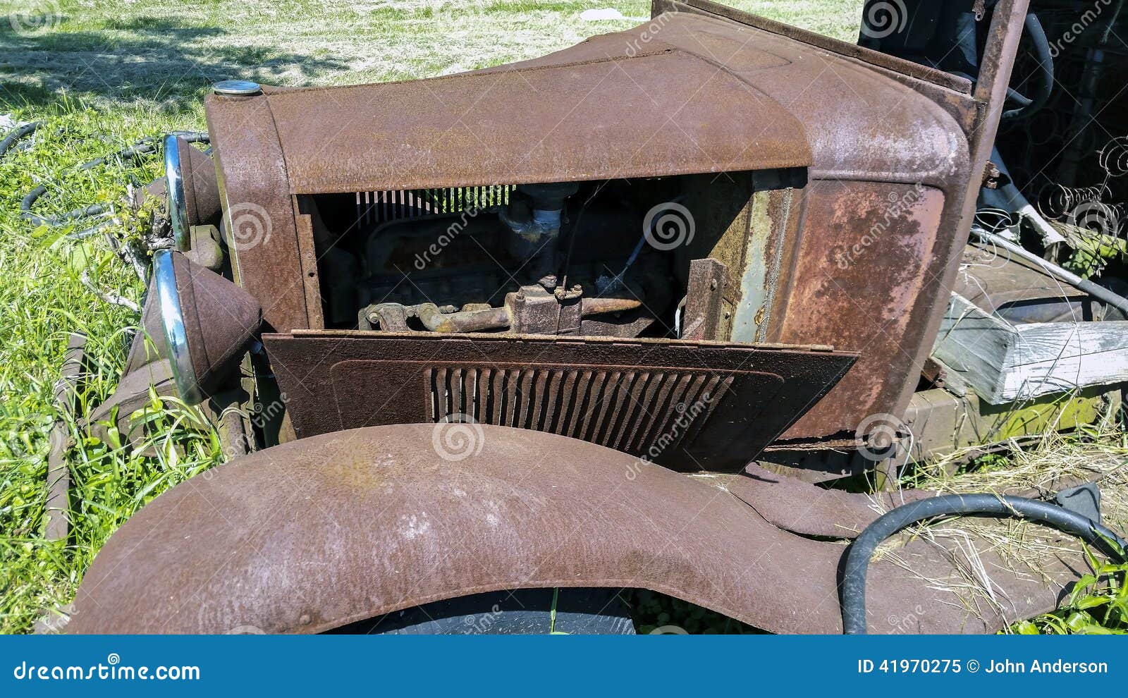 Rusty old Model T stock image. Image of classic, automobile - 41970275