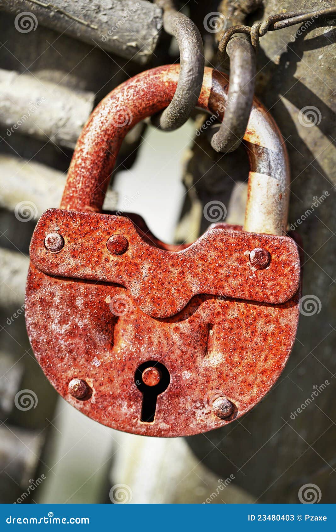 Rusty old padlock stock image. Image of metallic, antique - 23480403