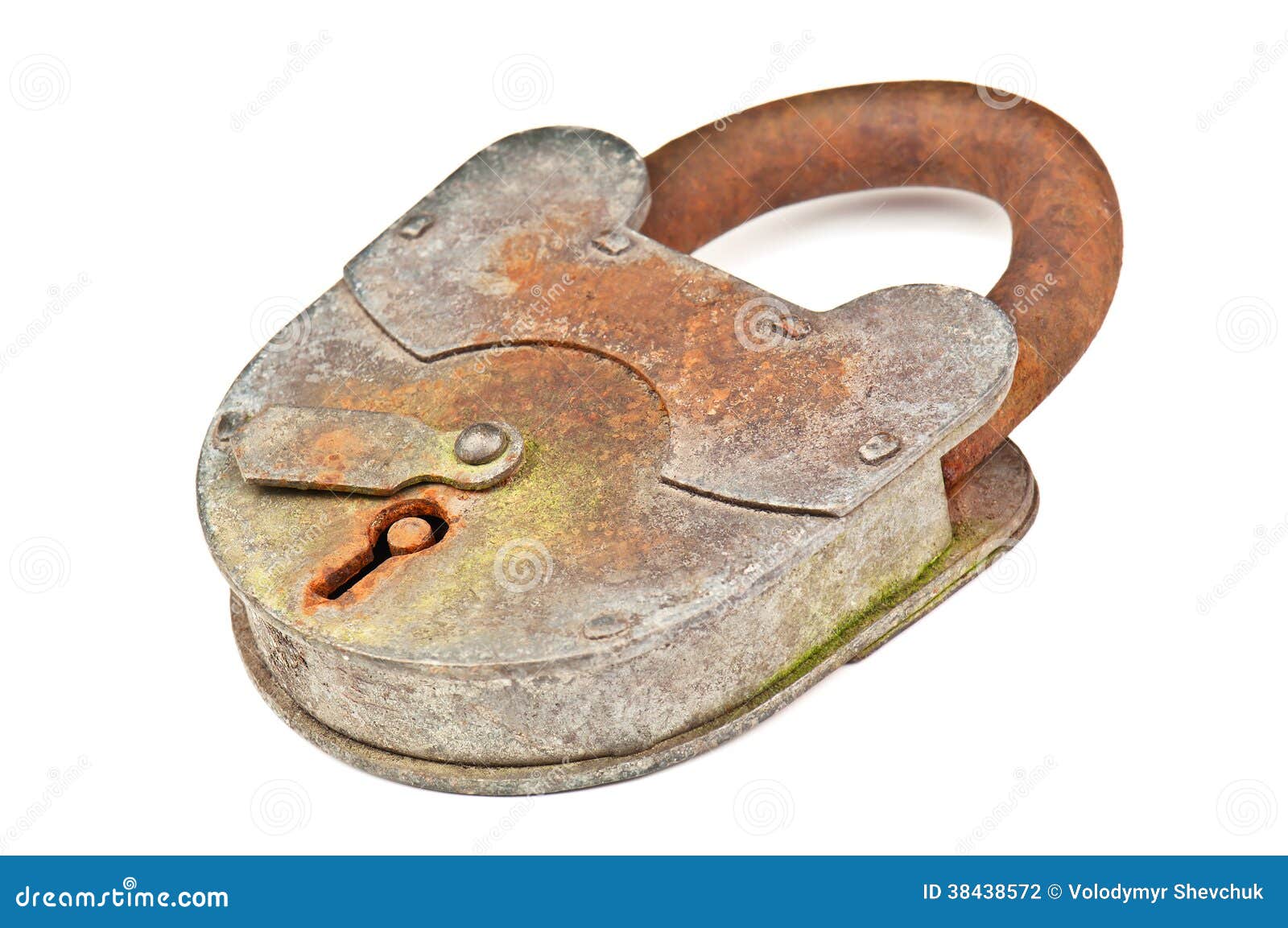 Rusty old padlock stock photo. Image of antique, protection - 38438572