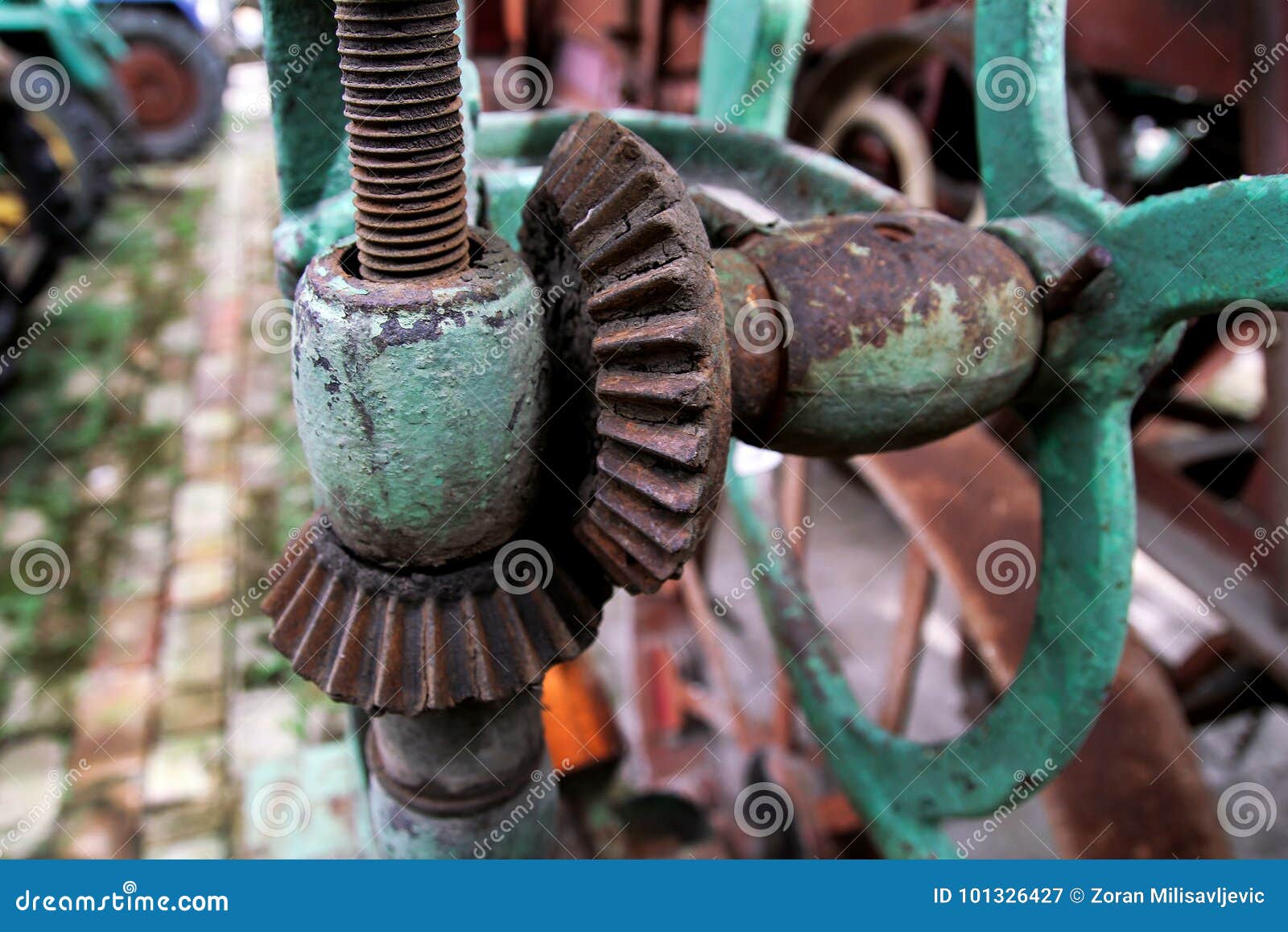 Rusty Old Part of the Machine Stock Image - Image of allegory, industry ...