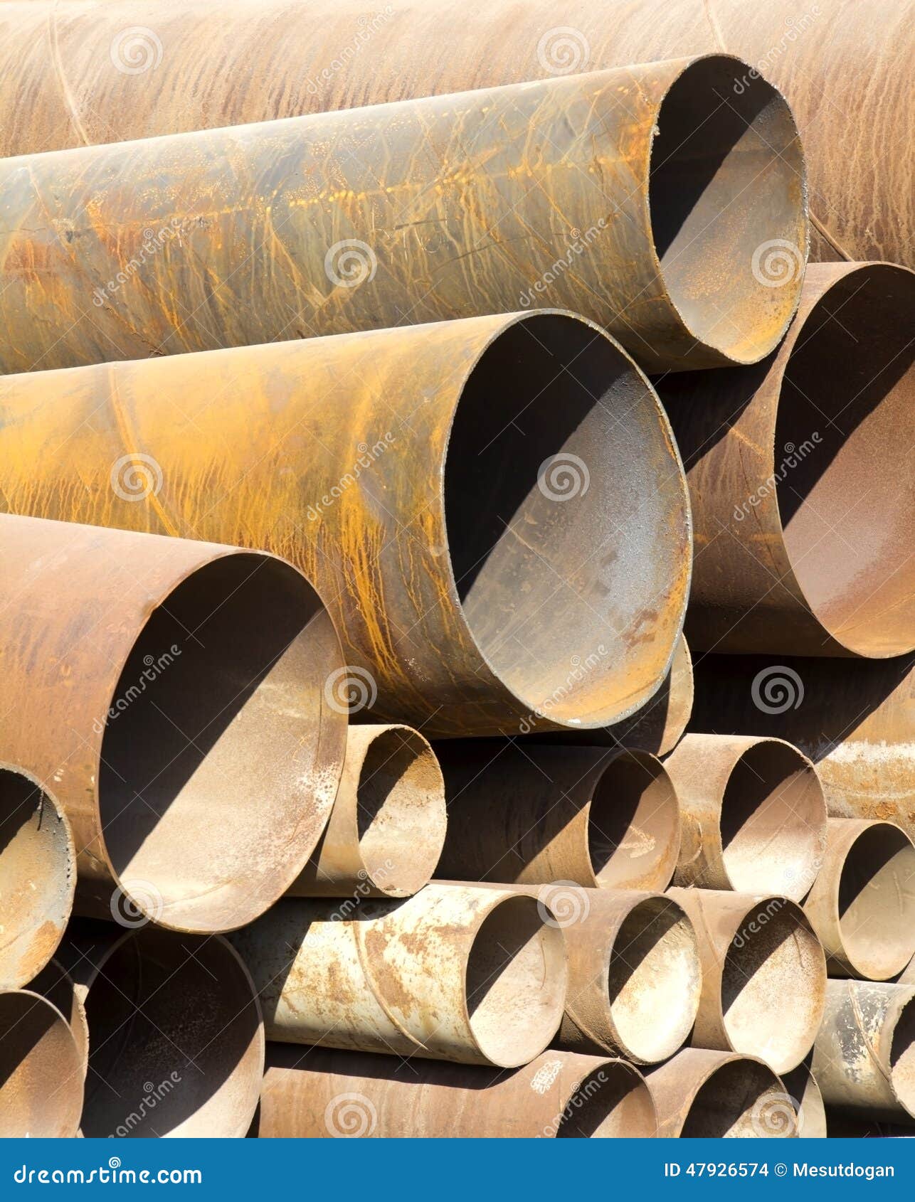 Rusty old pipes stock photo. Image of pipe, nature, long - 47926574