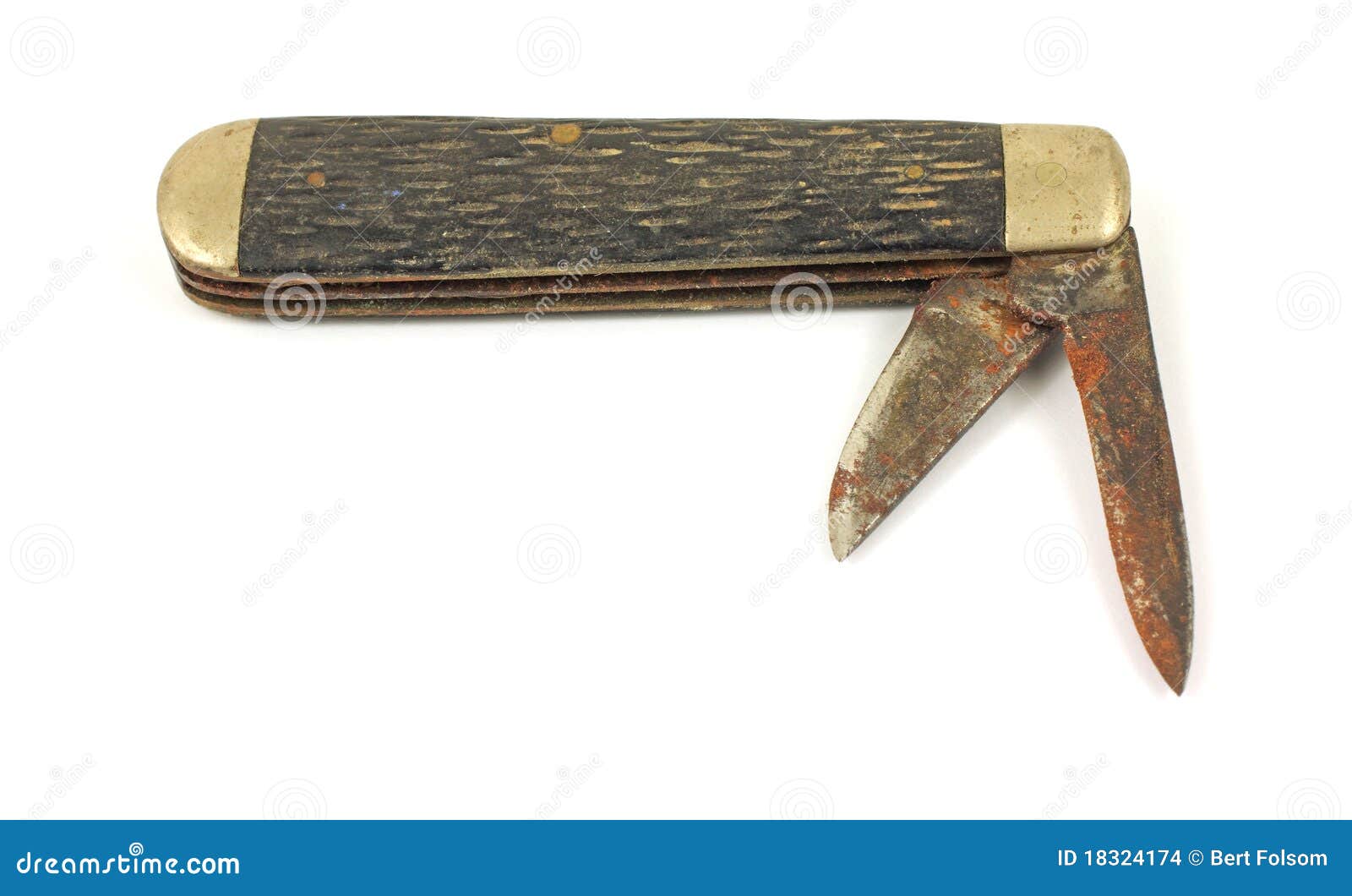 Rusty old pocket knife stock photo. Image of worn, weapon - 18324174