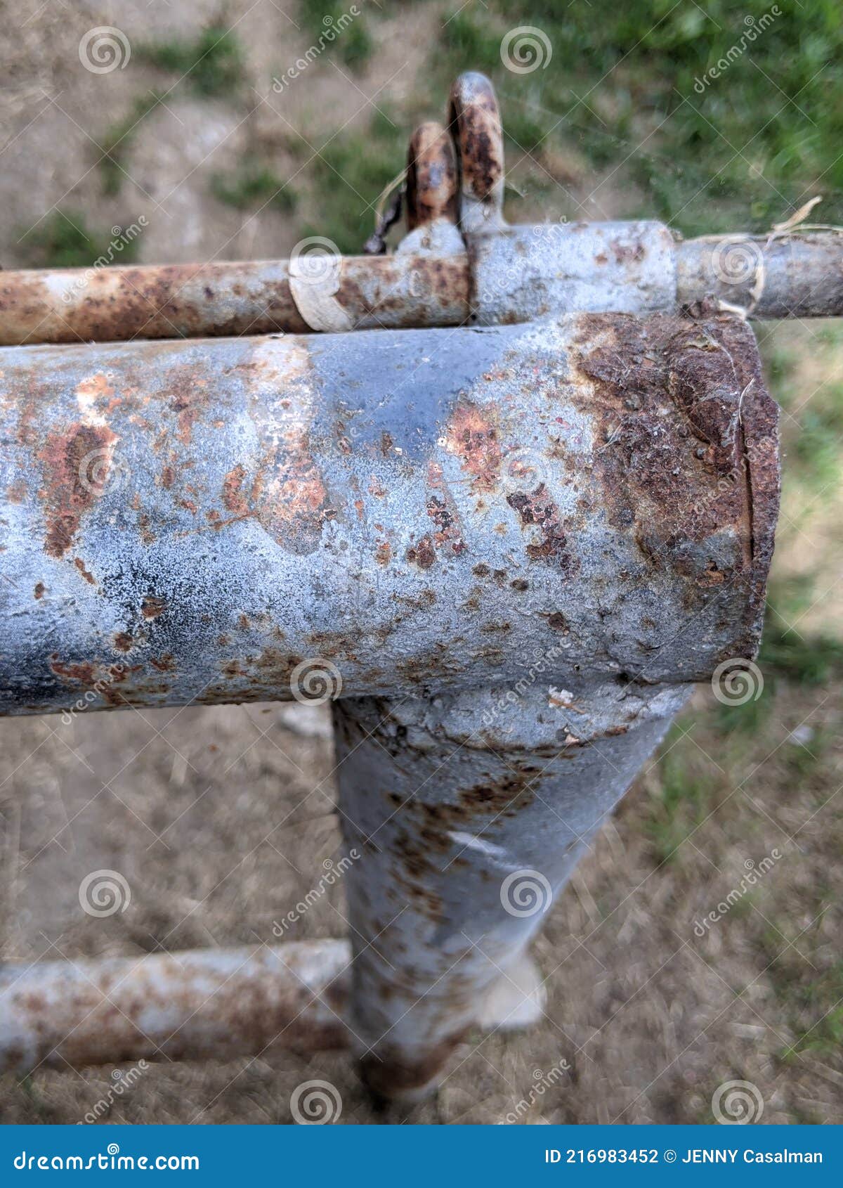 Rusty Old Pole stock photo. Image of tree, sculpture - 216983452