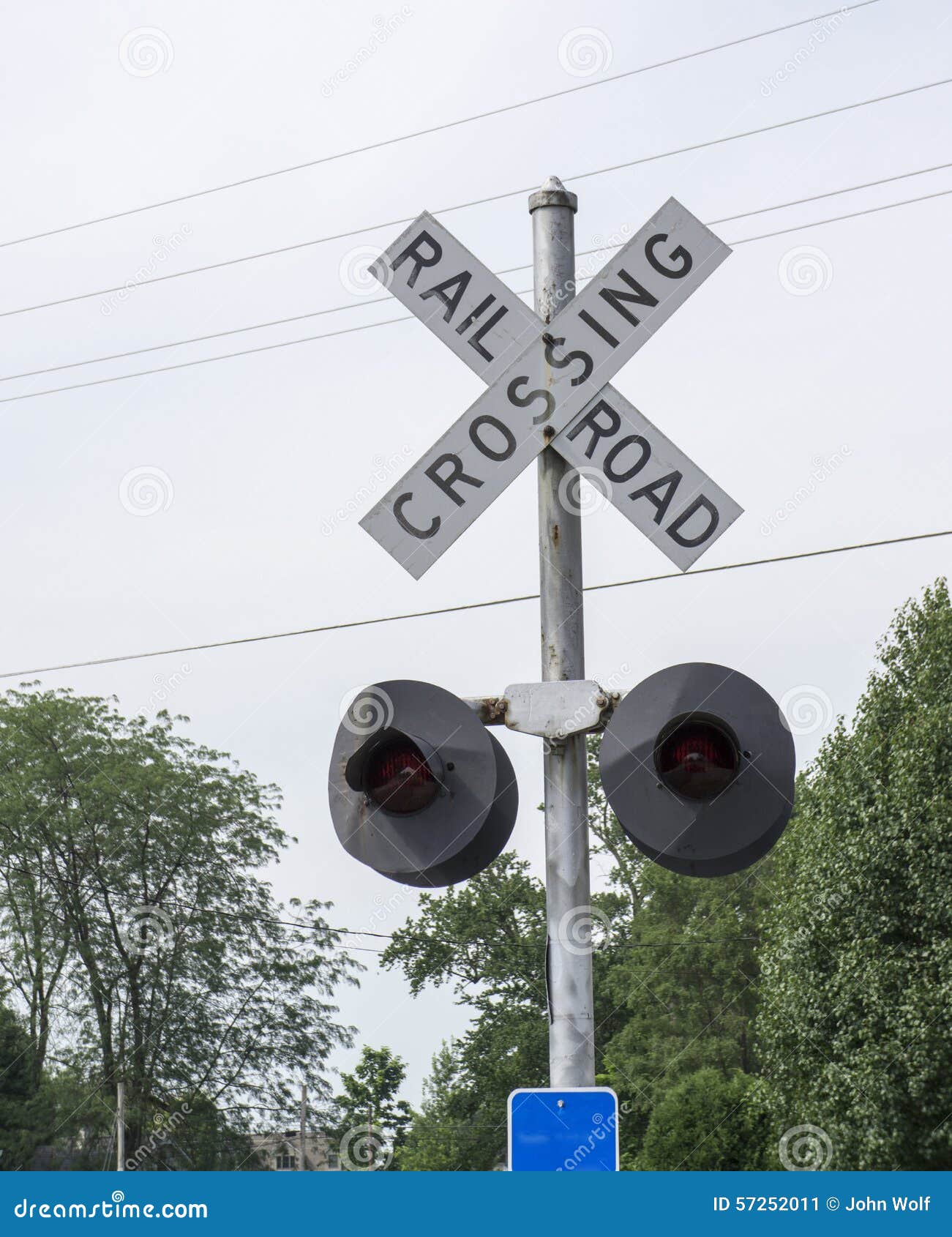 Rusty Old Railroad Crossing Signals in HDR Stock Image - Image of ...