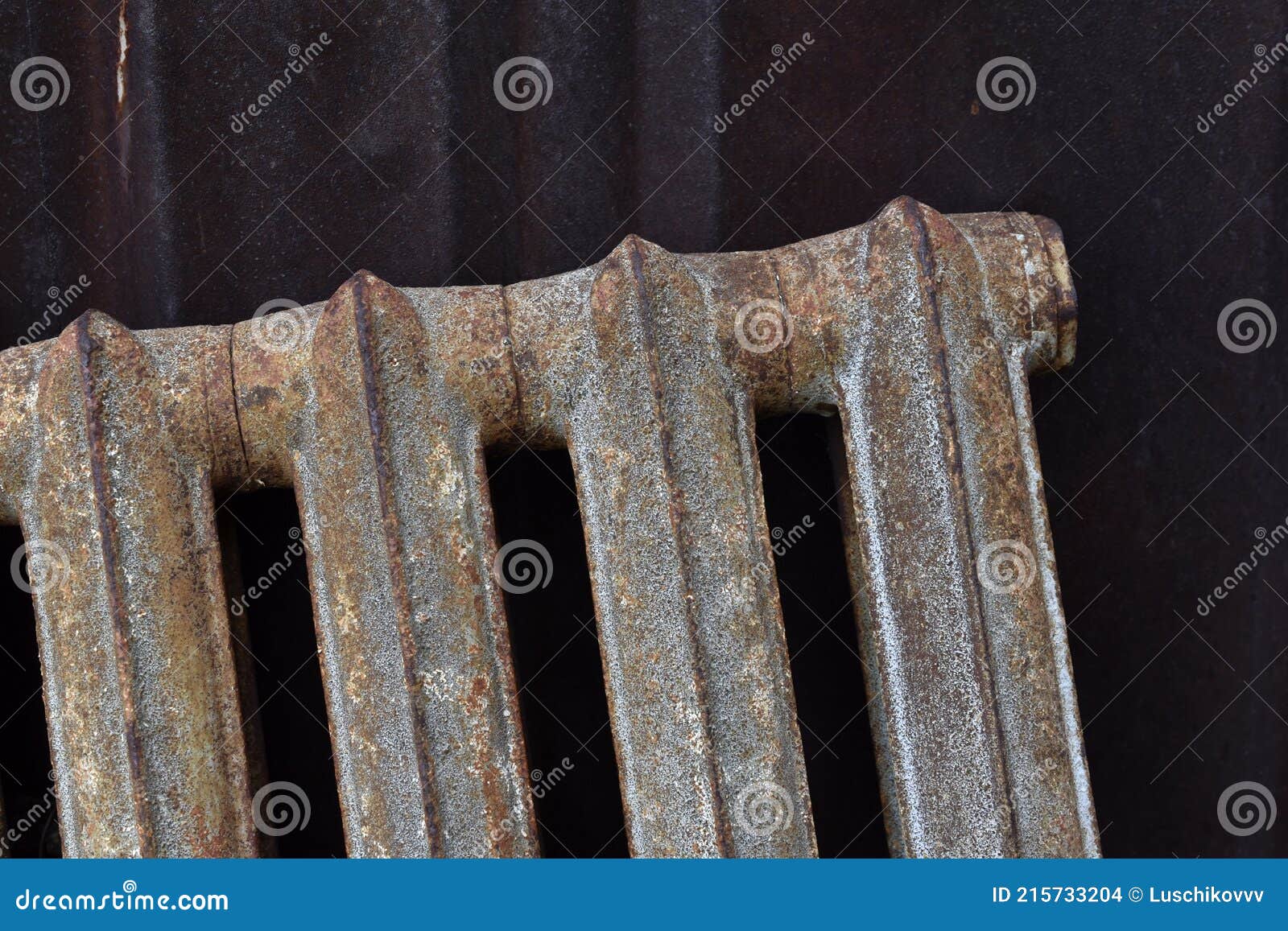 A Rusty Old Soviet Radiator Battery Pack Stock Photo - Image of power ...
