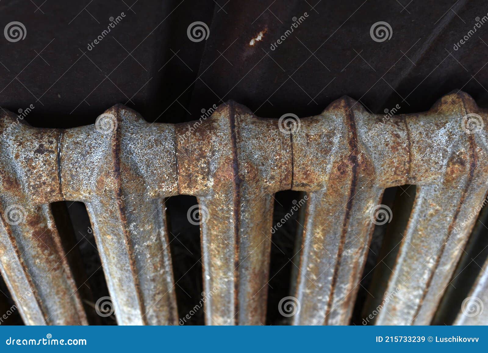 A Rusty Old Soviet Radiator Battery Pack Stock Image - Image of power ...
