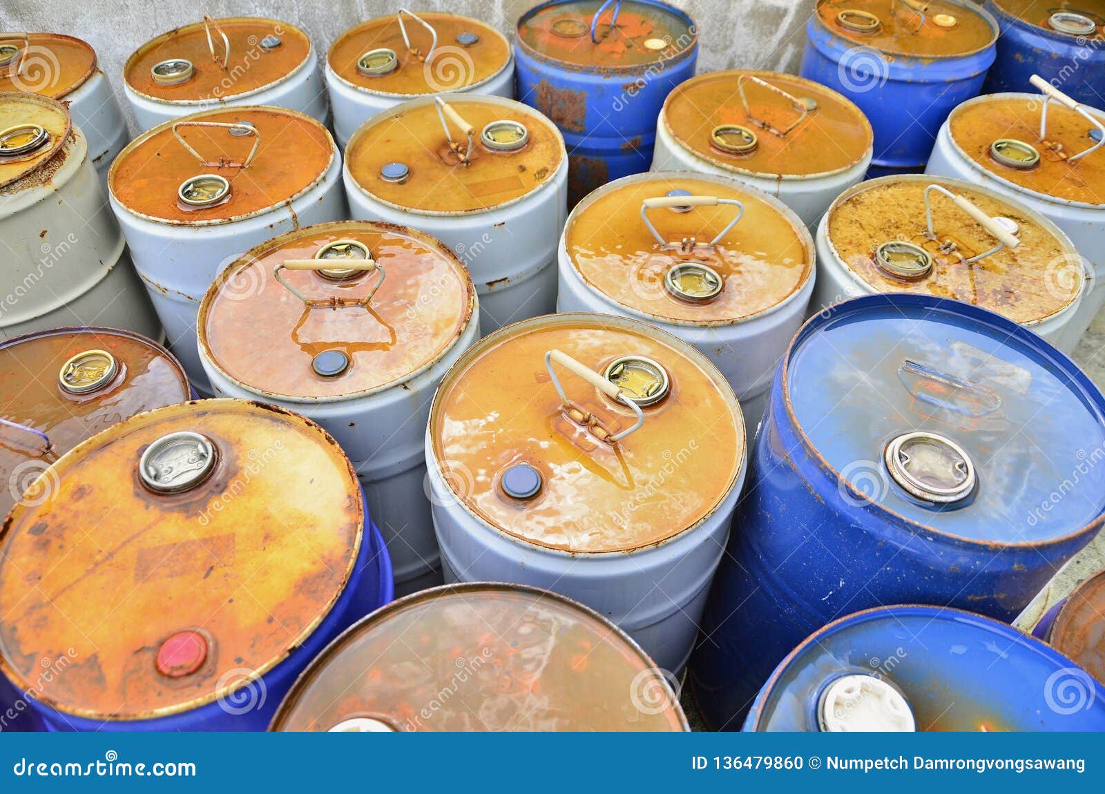 Blue Tanks Royalty-Free Stock Photography | CartoonDealer.com #126599915