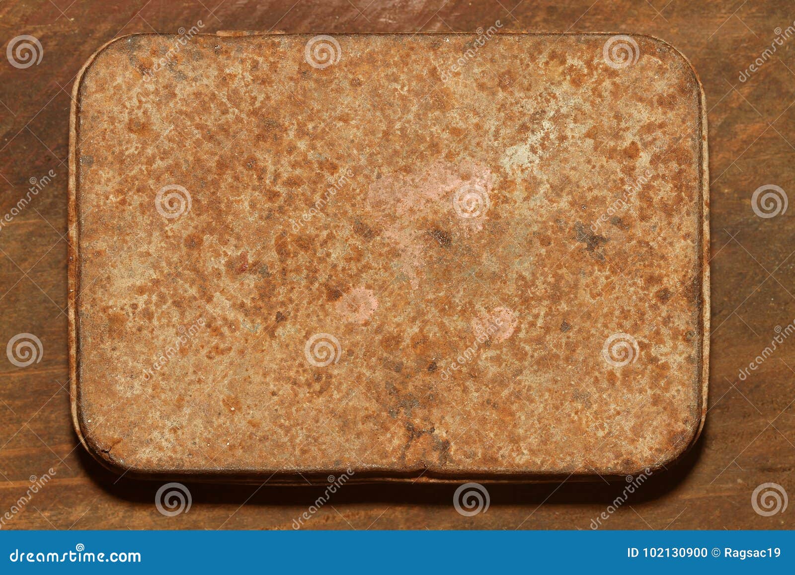 Rusty Old Tool Box Metal Texture Stock Photo - Image of horizontal ...