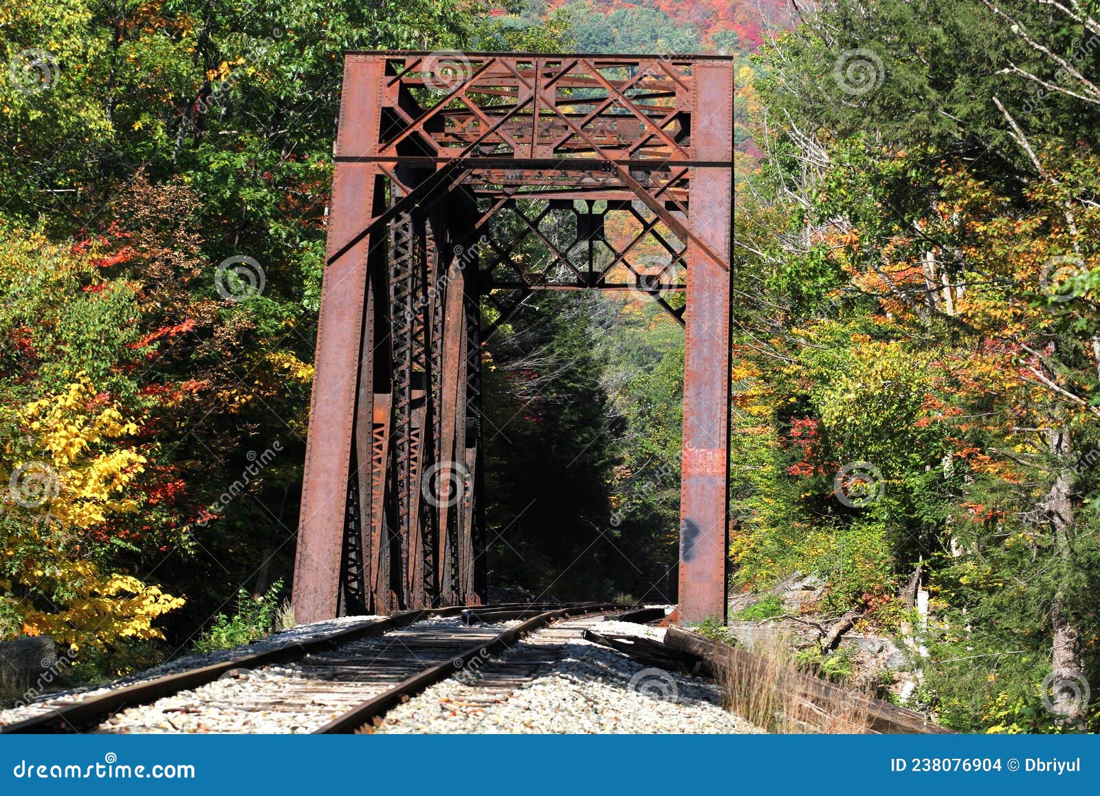 Rusty Old Train Bridge in the Fall Stock Photo - Image of beam, antique ...
