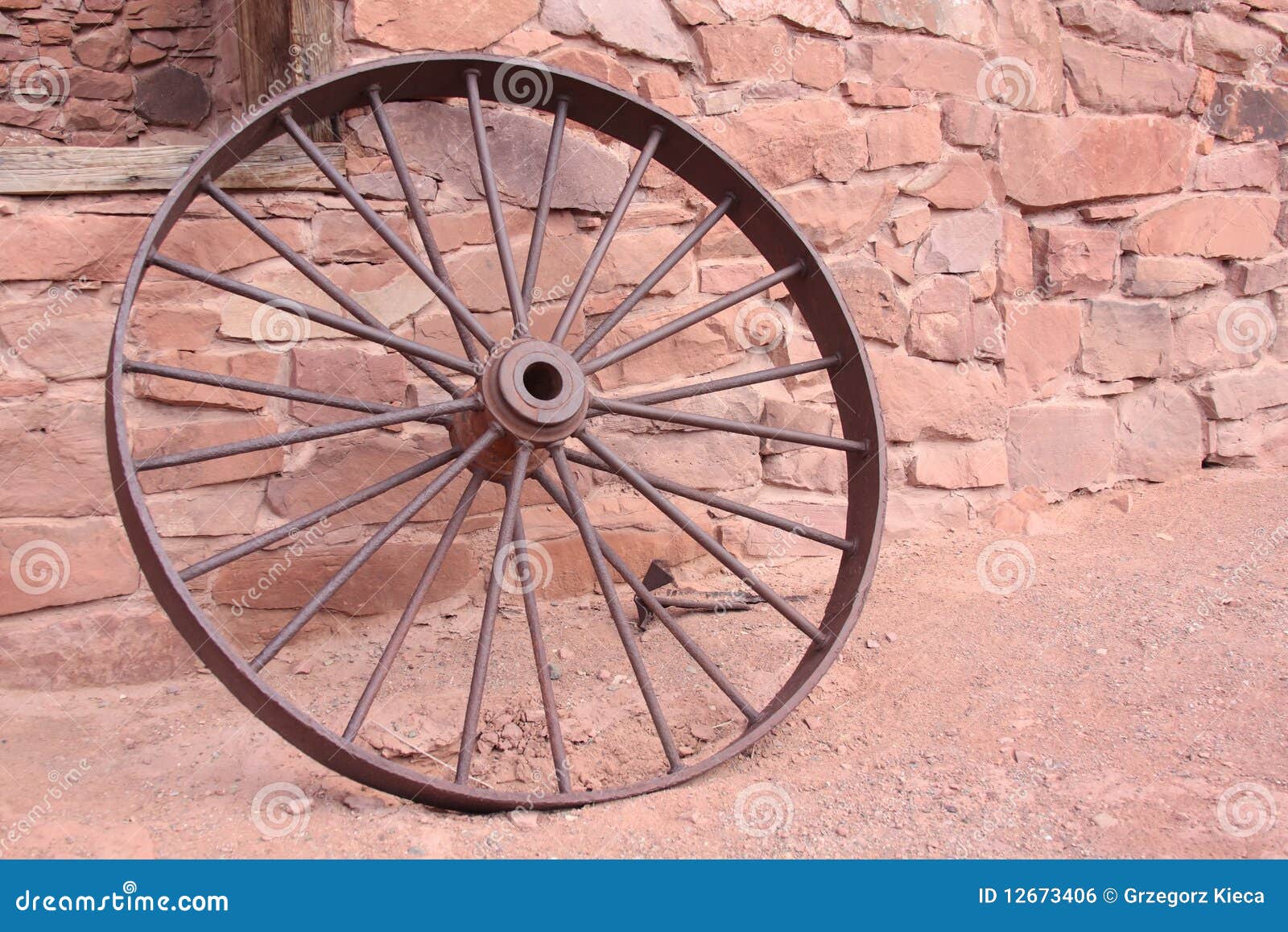 Rusty old wheel stock photo. Image of rusty, tractor - 12673406