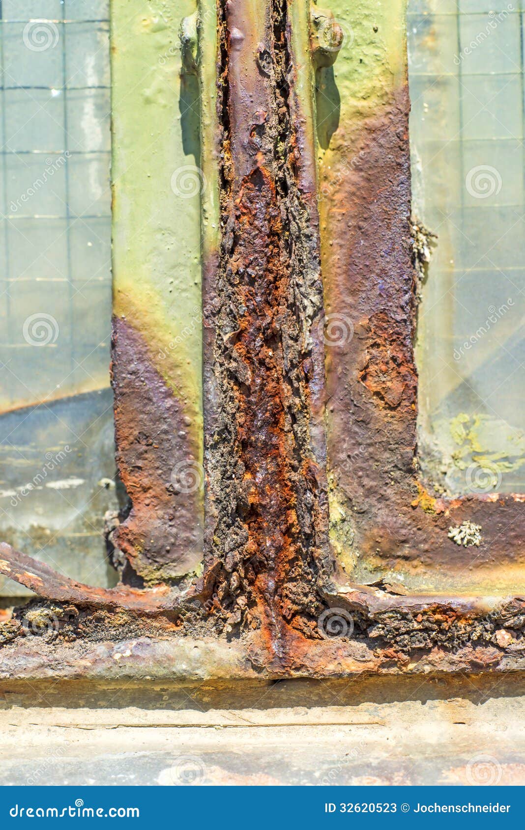 Rusty old window frame stock image. Image of retro, broken - 32620523