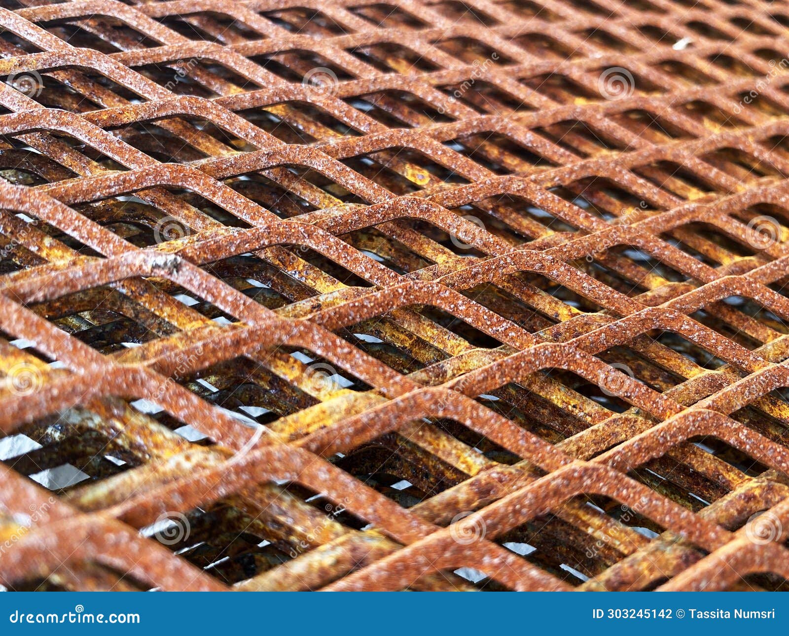 Rusty or Old Wire Mesh Grates Stock Photo - Image of textured, focus ...