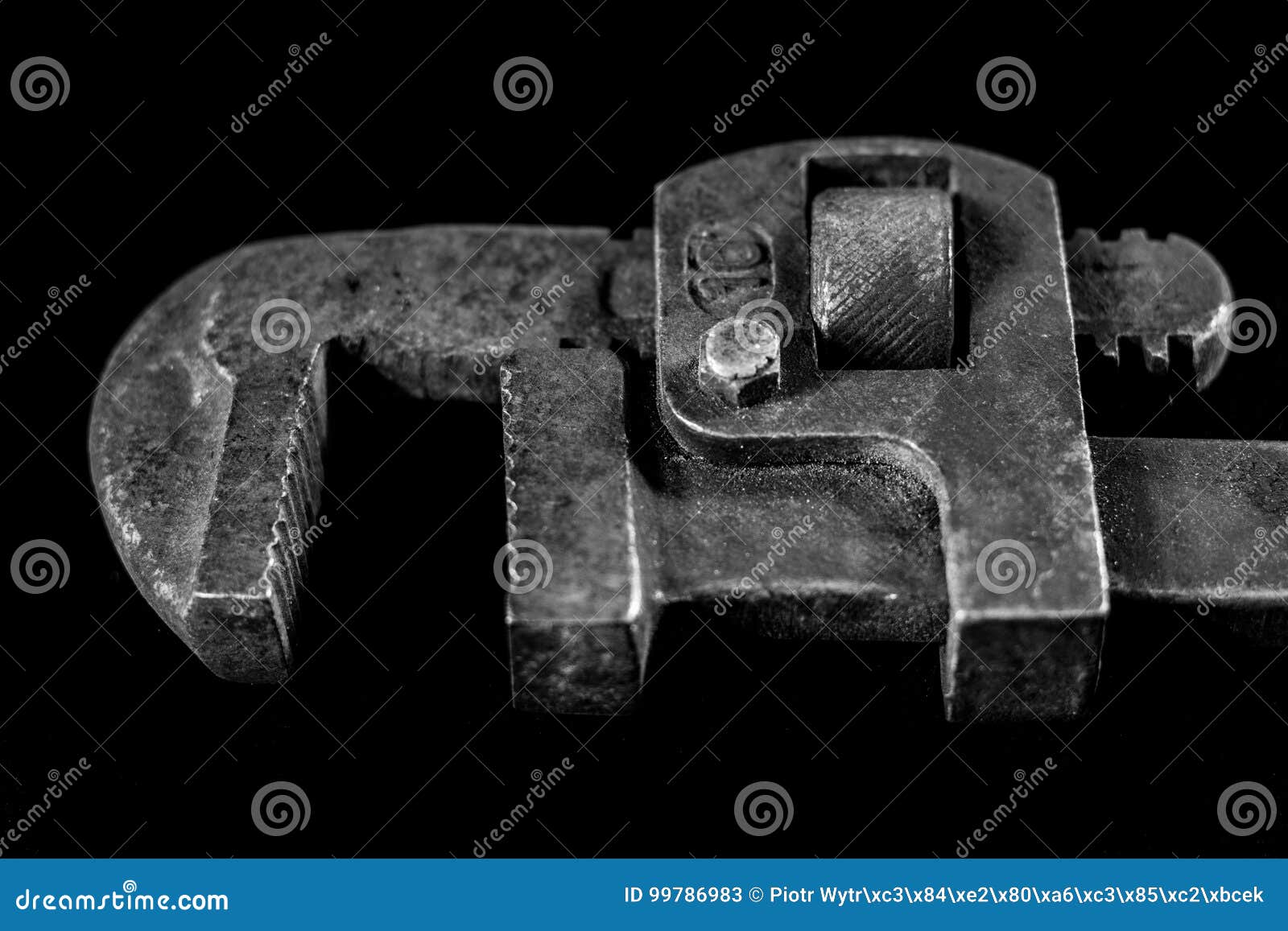 Rusty, Old Workshop Keys. Hydraulic Keys on a Black Table in a W Stock ...