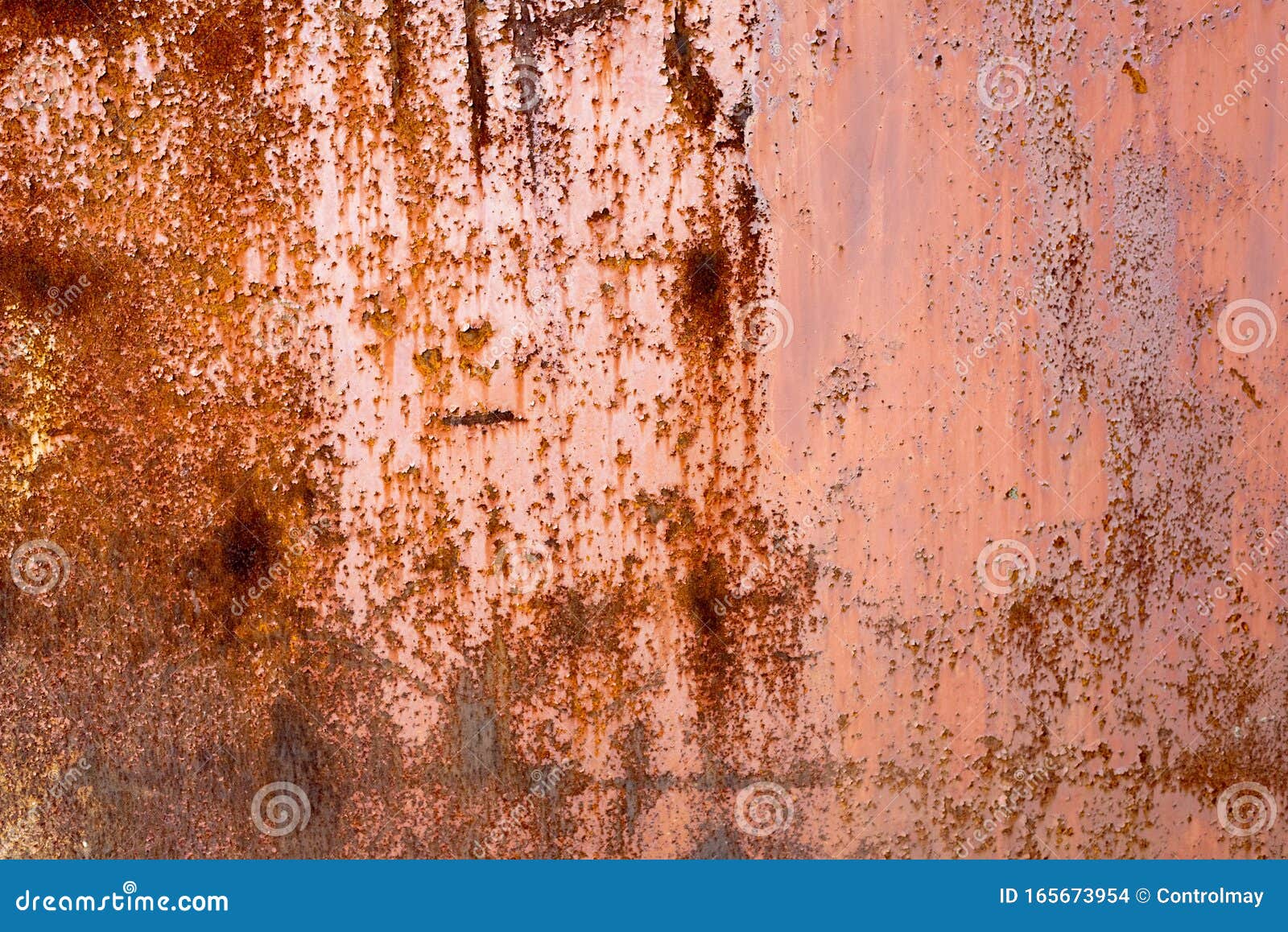 Rusty Orange Background. Rust Texture on an Old Metal Wall. Grunge ...