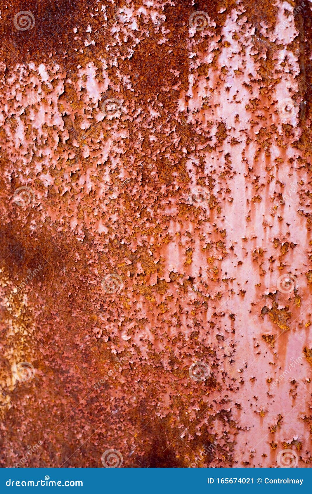 Rusty Orange Background. Rust Texture on an Old Metal Wall. Grunge ...