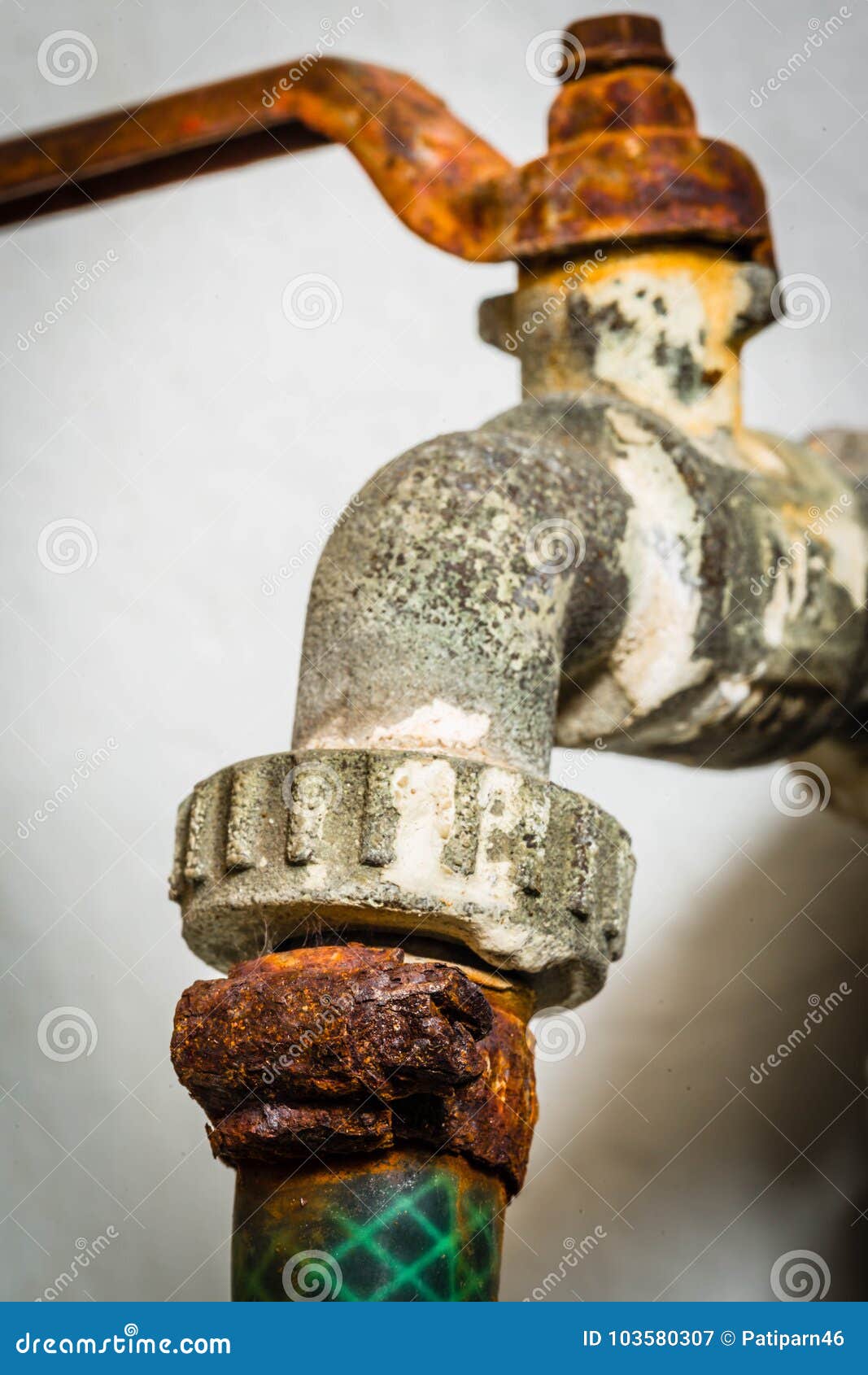 Rusty Outdoor water valve stock image. Image of food - 103580307