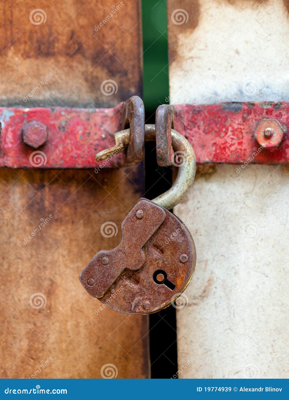 Rusty padlock stock image. Image of secure, detail, iron - 19774939
