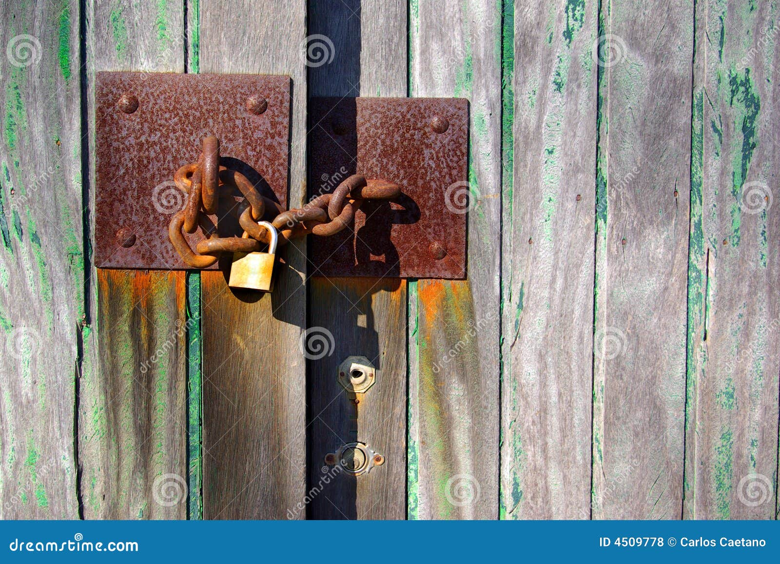 Rusty Padlock stock photo. Image of locker, painted, corroded - 4509778