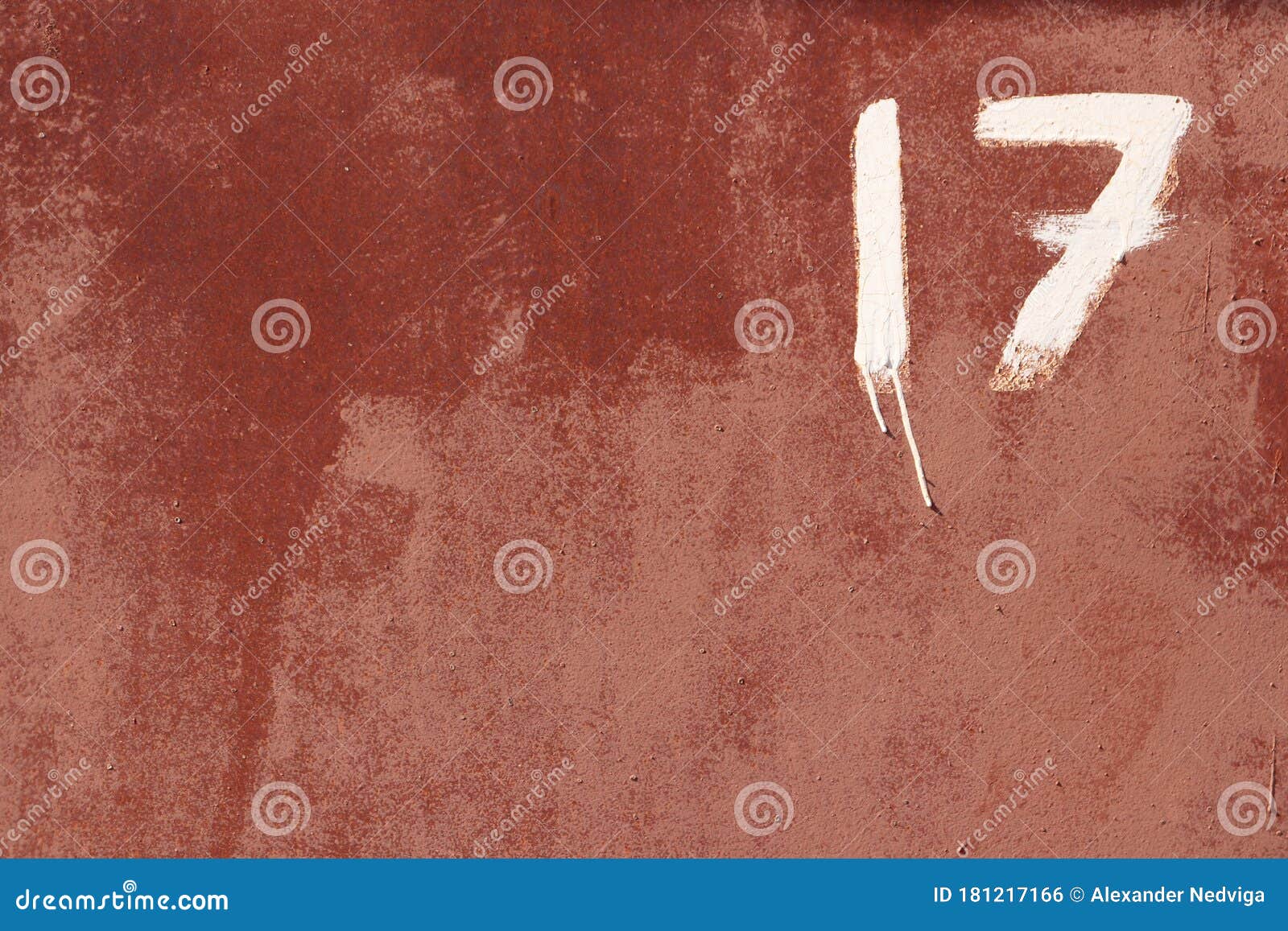 Rusty Paint Wall Texture. Number 17 Stock Photo - Image of material ...