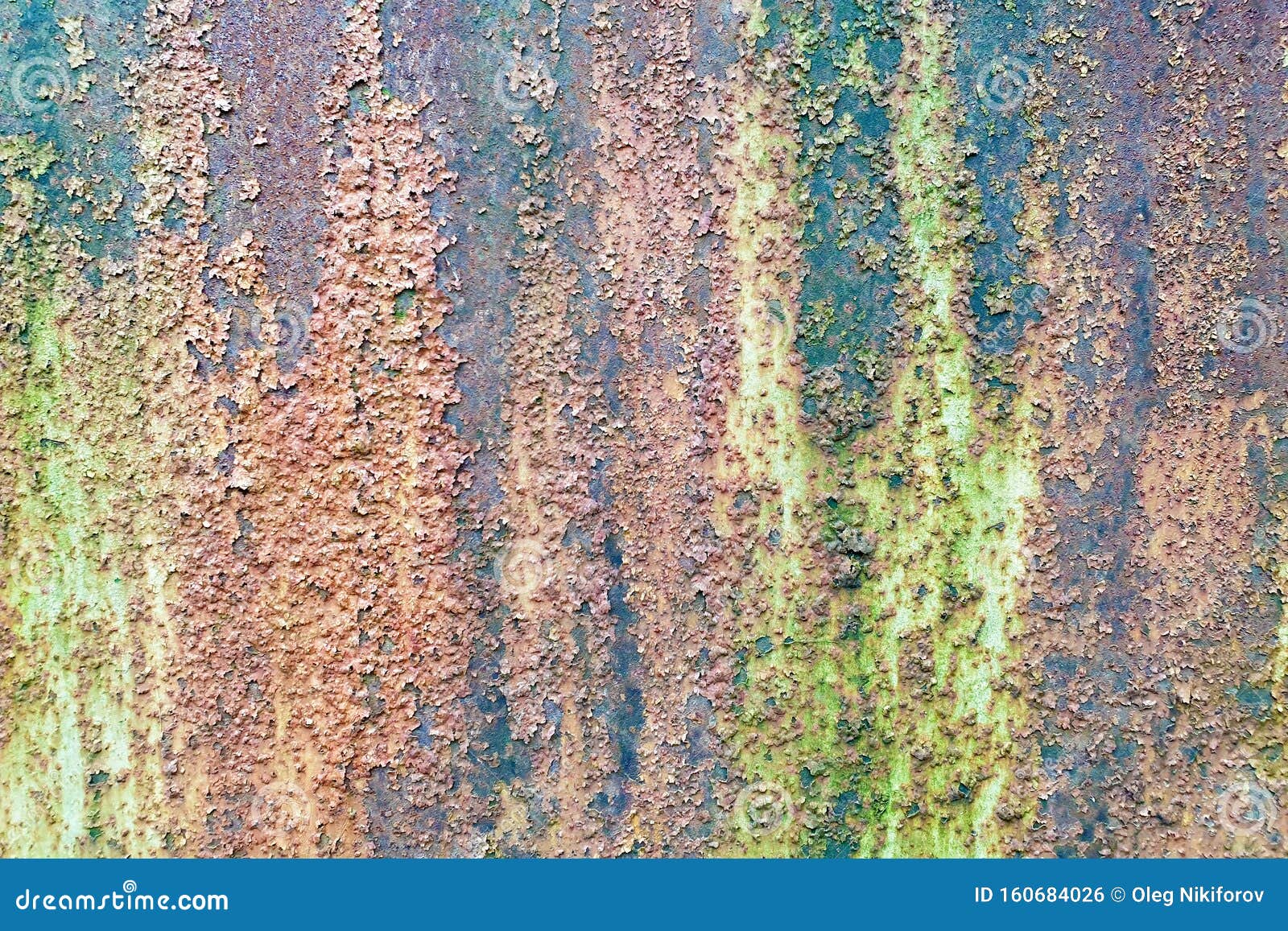 Rusty painted metal stock photo. Image of wall, rusty - 160684026
