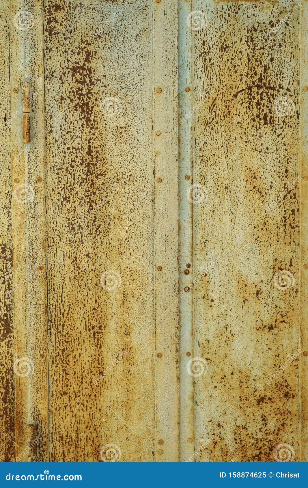 Rusty Painted Metal Shutters Full Frame Background Stock Image - Image ...