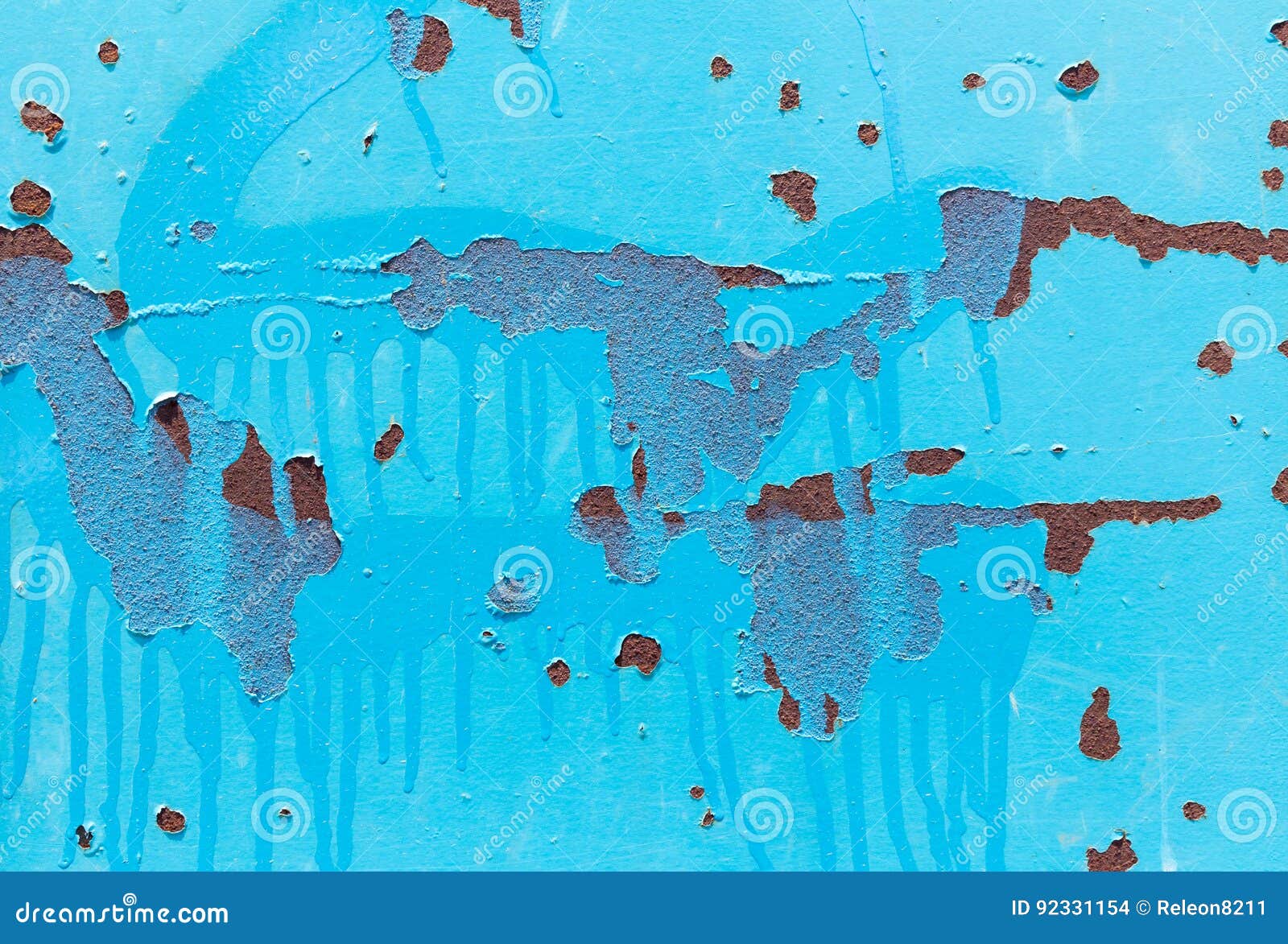 Rusty Painted Metal Surface Stock Photo - Image of detail, painted ...