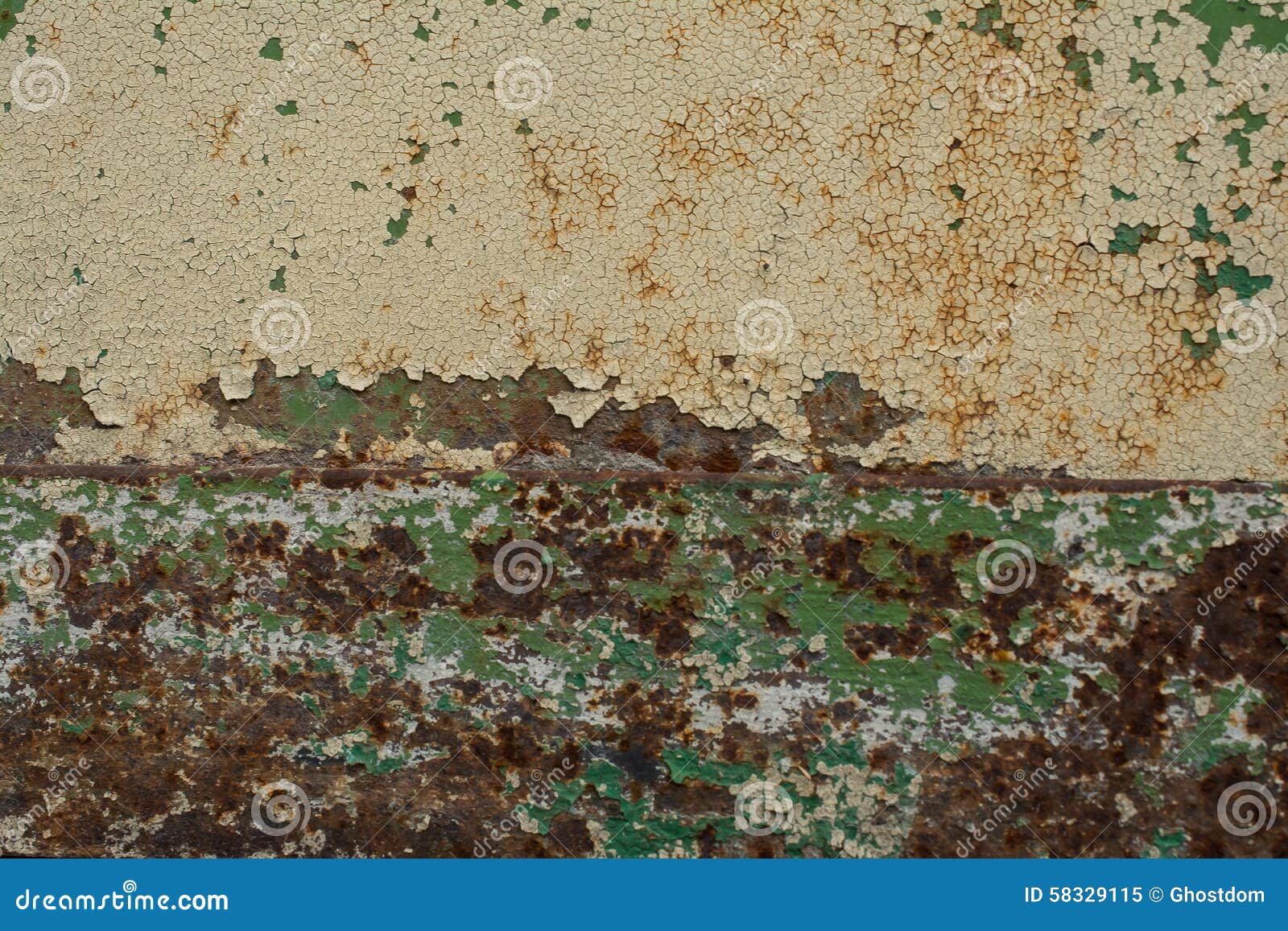 Rusty painted metal stock image. Image of rusty, blue - 58329115