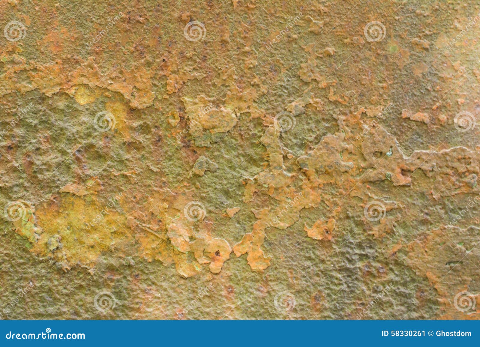 Rusty painted metal stock image. Image of worn, metal - 58330261