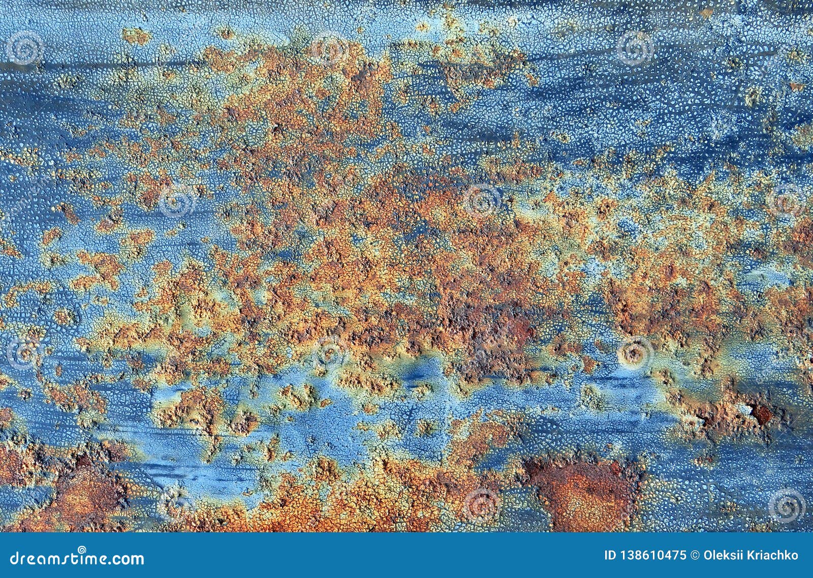 Rusty Painted Metal Texture Background Stock Image - Image of dirty ...
