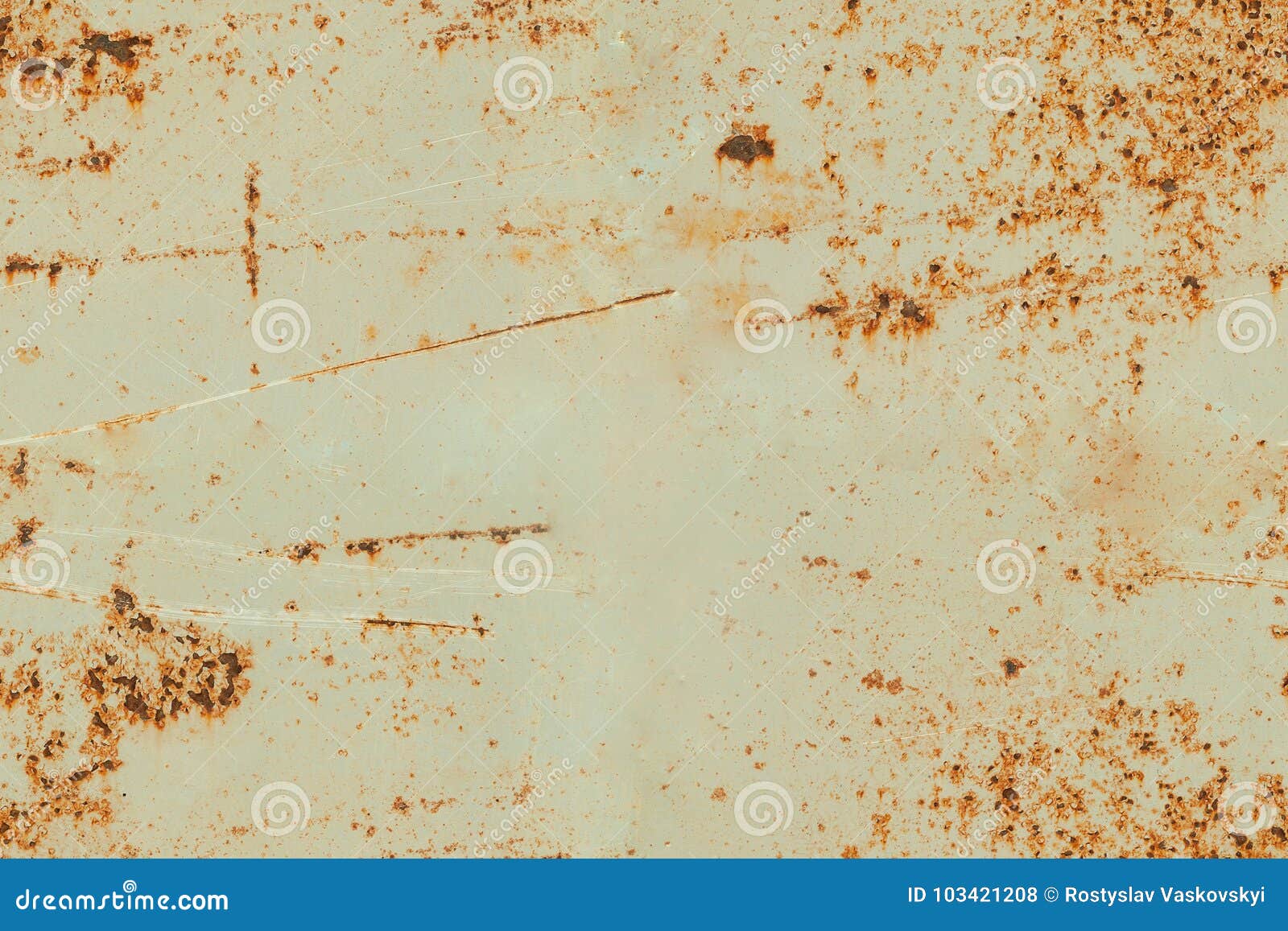 Rusty Painted Metal Texture Stock Photo - Image of material, rough ...