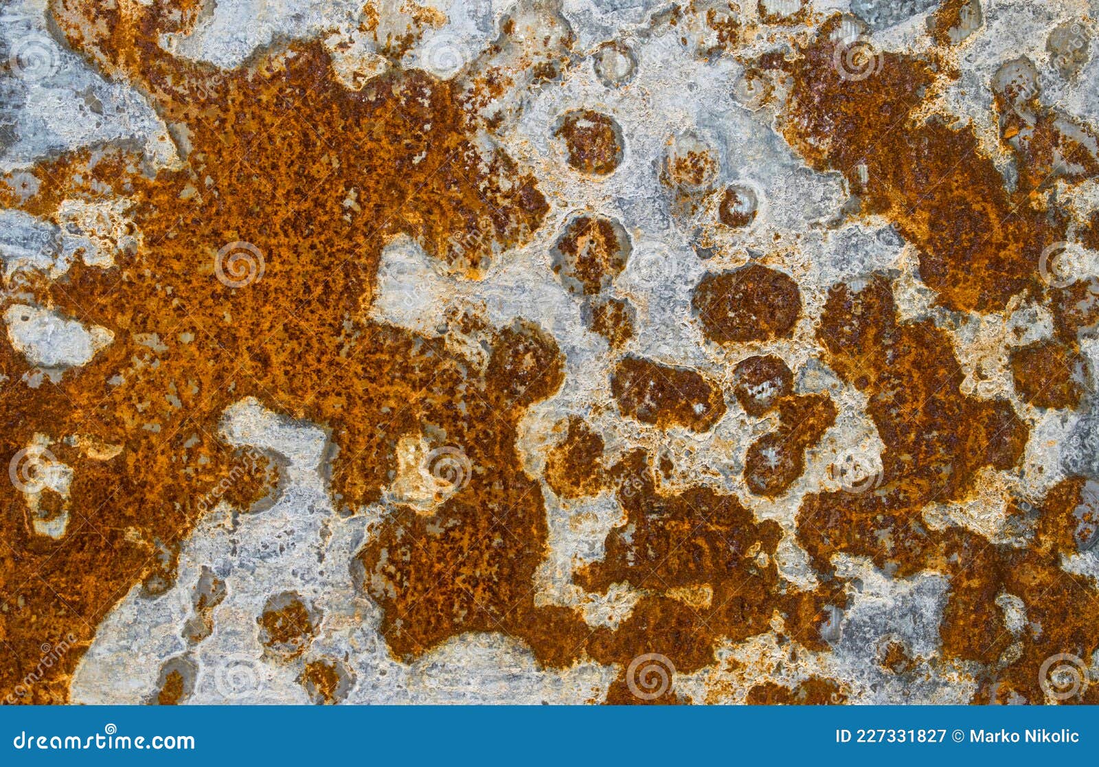 Rusty Pattern Patches White Zinc Red Rust Stains Damage Rotting Stock ...