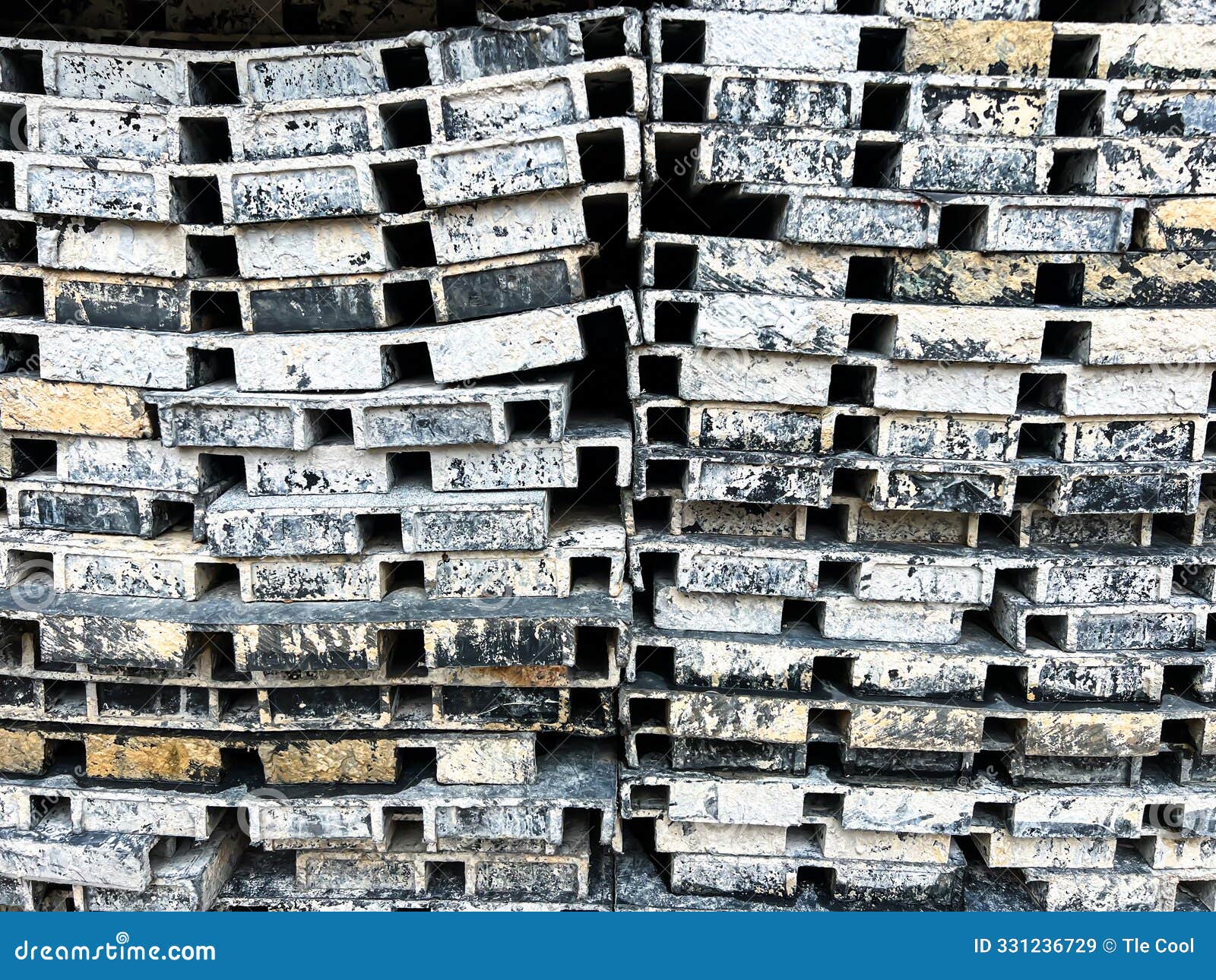 Rusty Patterned Steel Material , Cast Iron Beam with End Cover ,Old ...