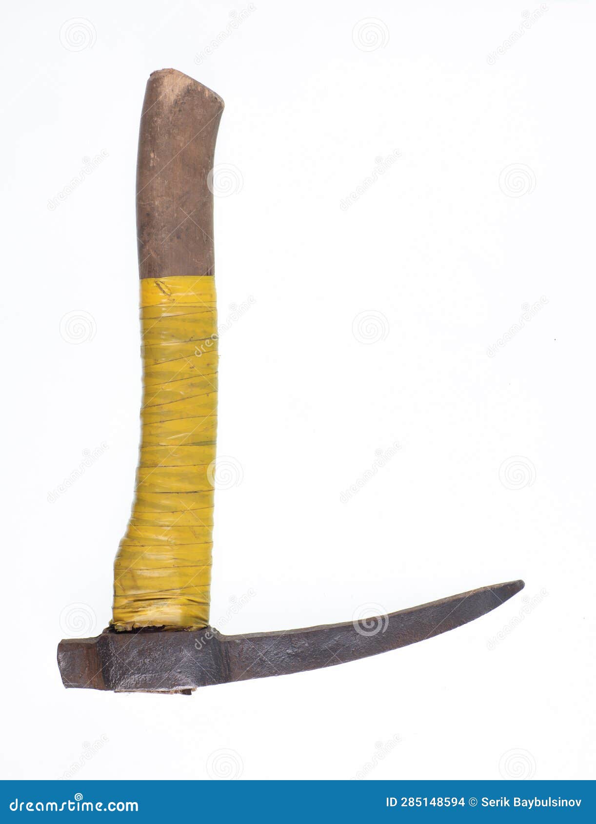 Rusty Pickaxe Isolated on White Stock Photo - Image of vintage, work ...