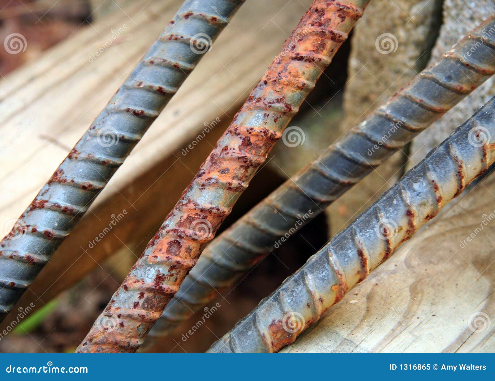Rusty pieces of rebar stock image. Image of oxidation - 1316865