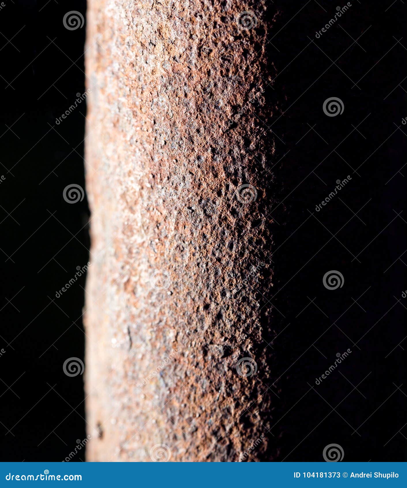 Rusty pipe on black stock image. Image of frame, plumbing - 104181373