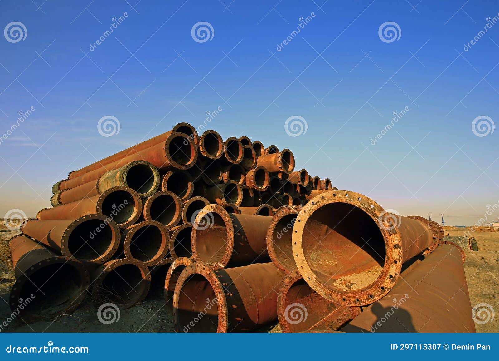 The rusty pipe stock image. Image of walls, gray, corrosion - 297113307