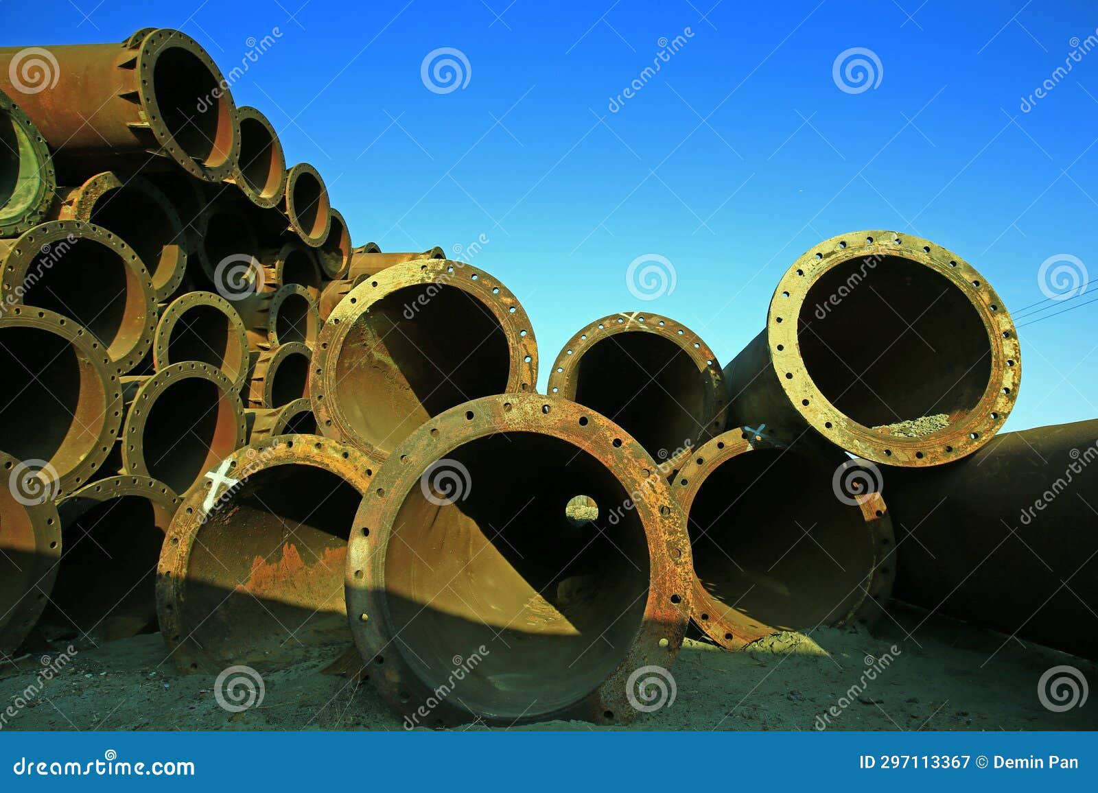 The rusty pipe stock image. Image of long, rust, surface - 297113367