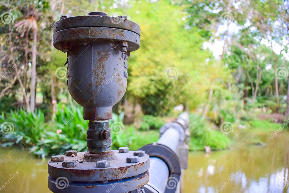Rusty pipe joint stock photo. Image of rust, joints - 107219202